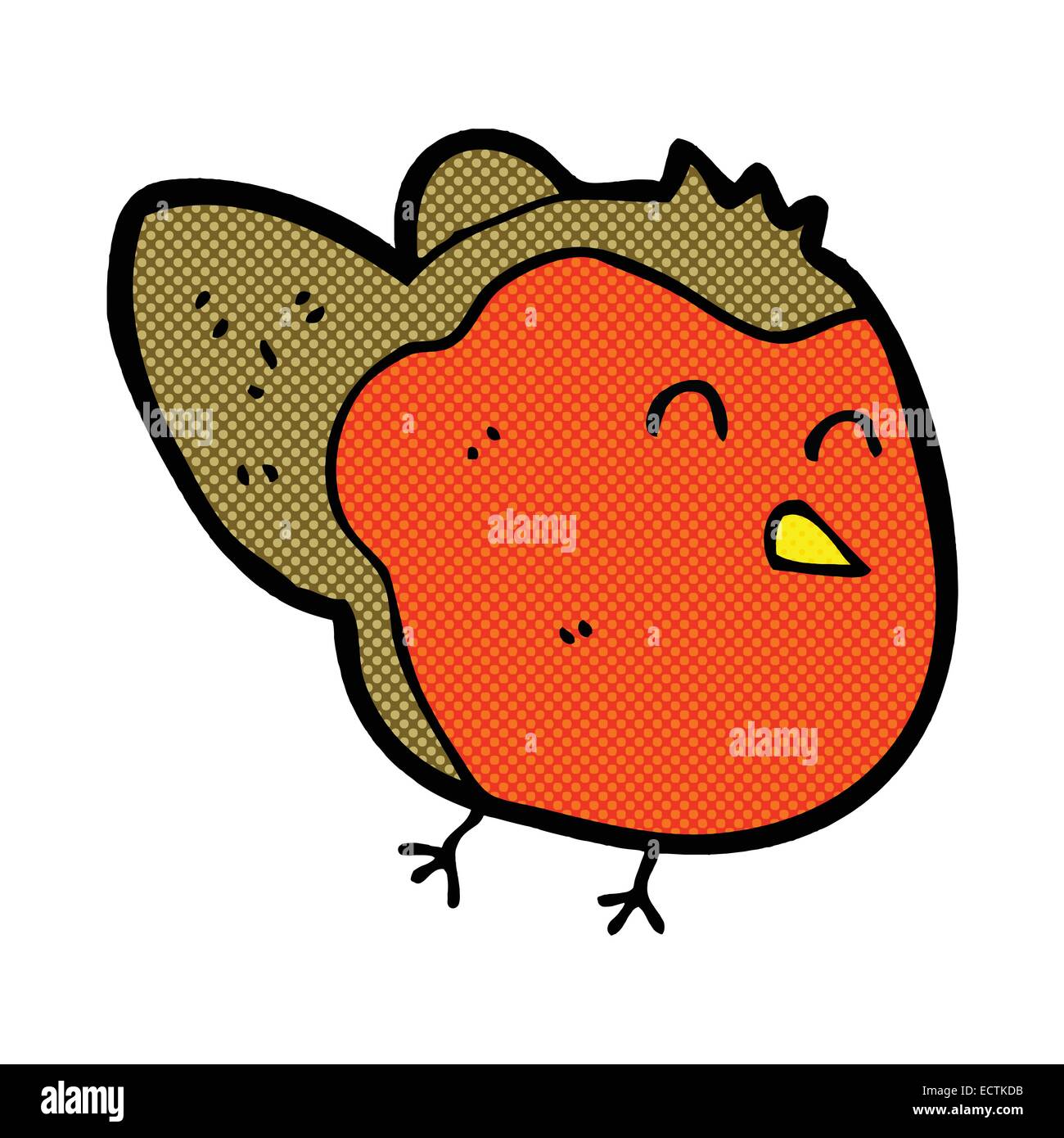retro comic book style cartoon robin Stock Vector Image & Art - Alamy