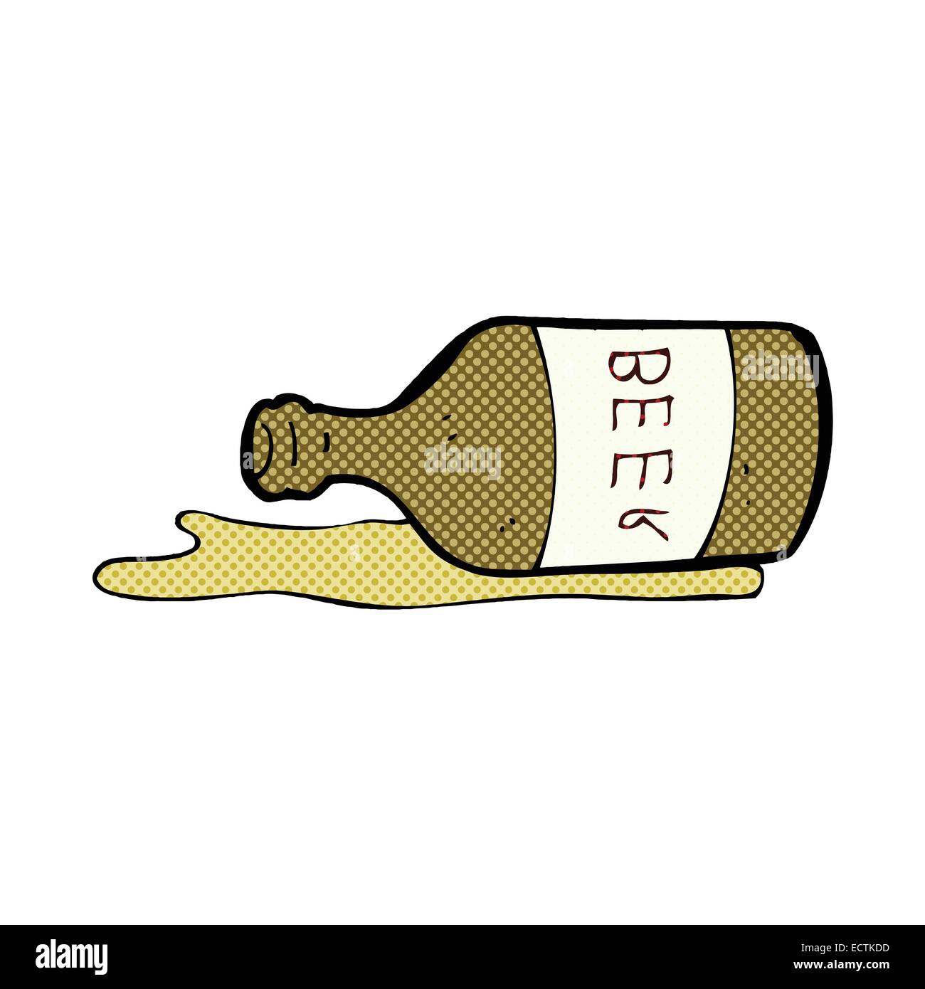 retro comic book style cartoon spilled beer Stock Vector Image & Art ...
