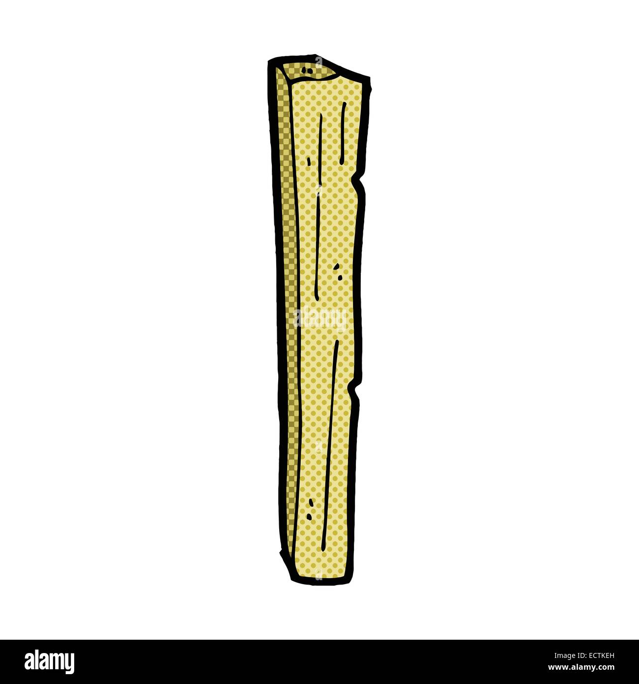 retro comic book style cartoon wooden post Stock Vector Image & Art - Alamy