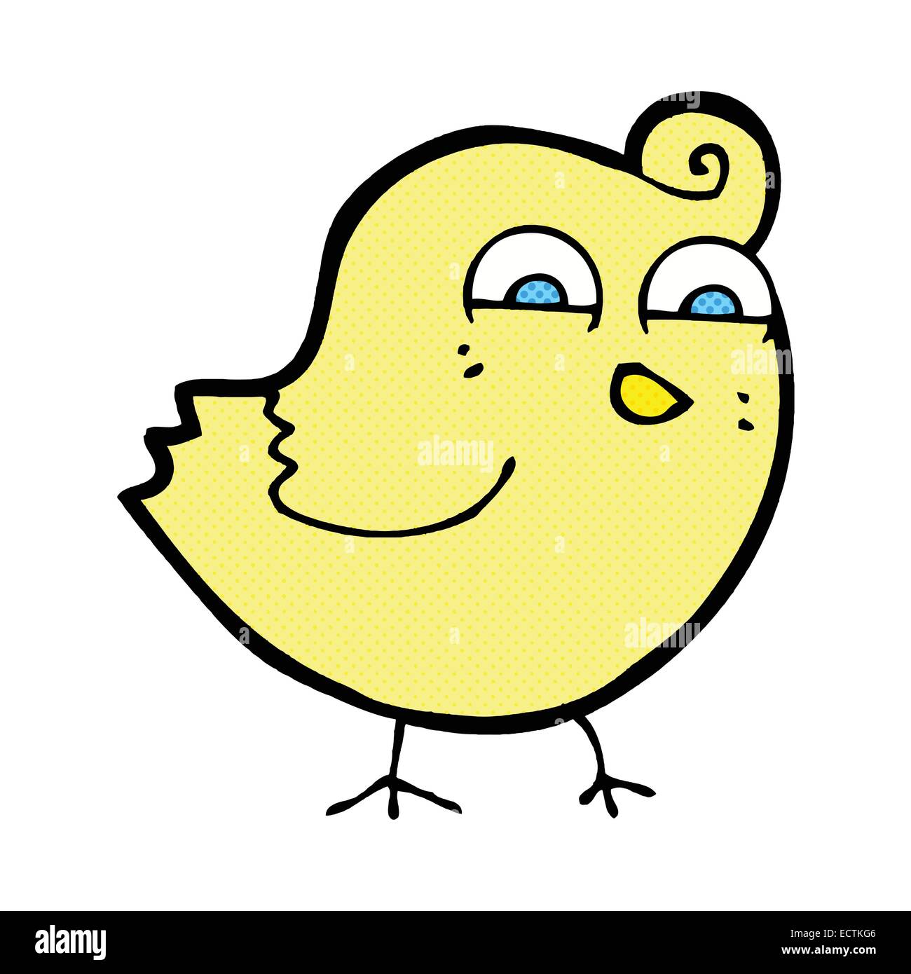 retro comic book style cartoon funny bird Stock Vector Image & Art - Alamy