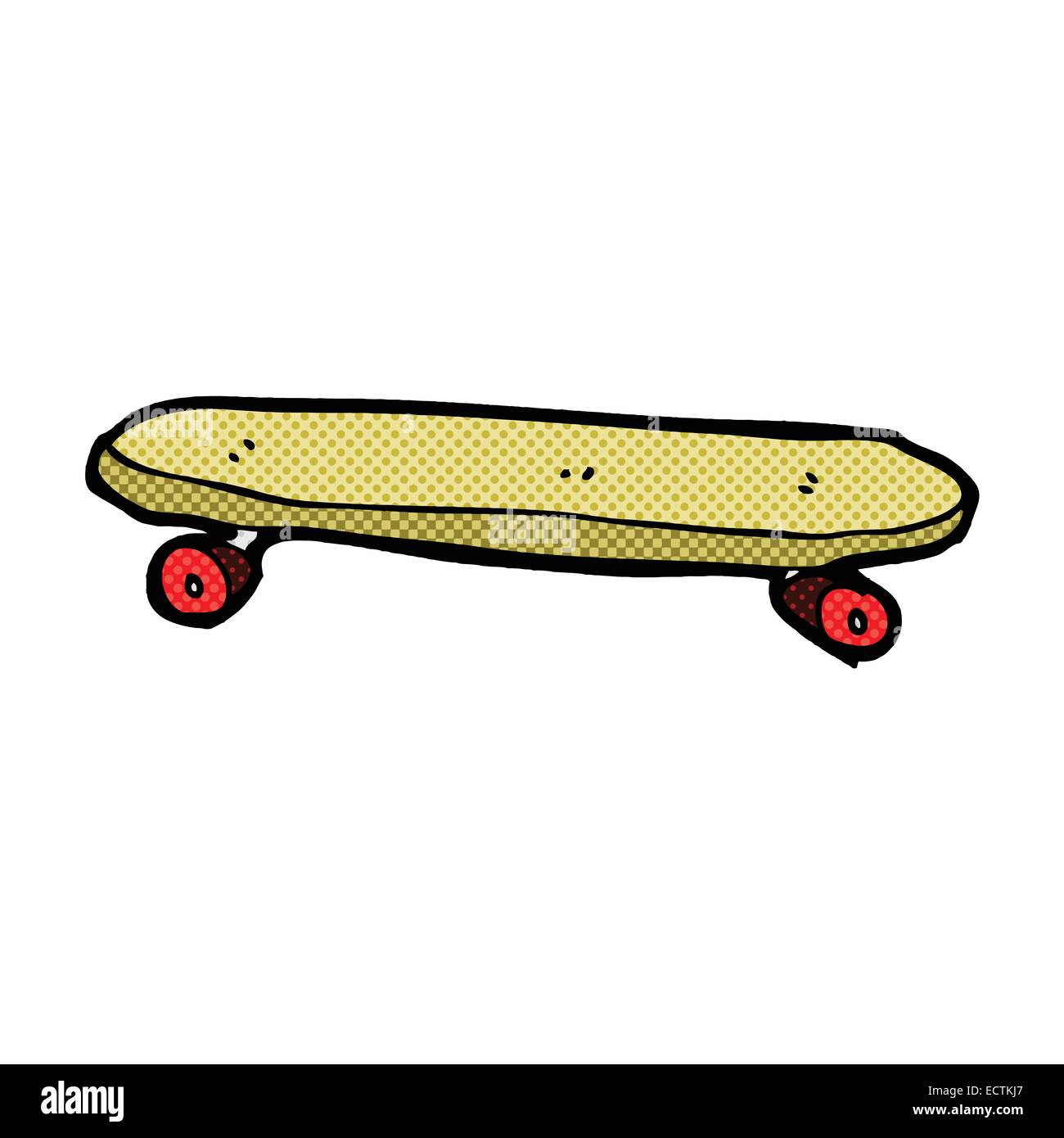 retro comic book style cartoon skateboard Stock Vector Image & Art - Alamy