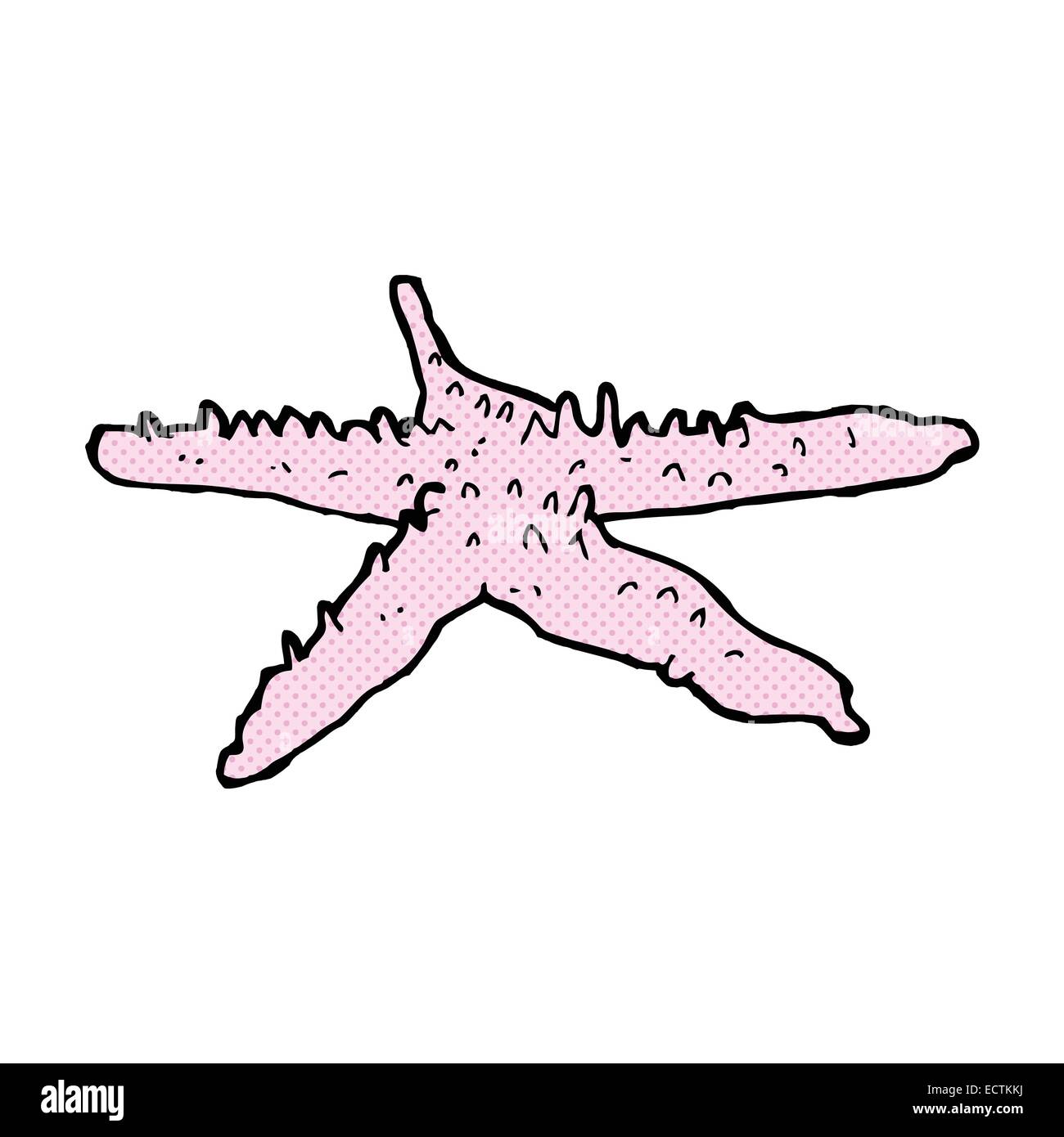 retro comic book style cartoon starfish Stock Vector Image & Art - Alamy