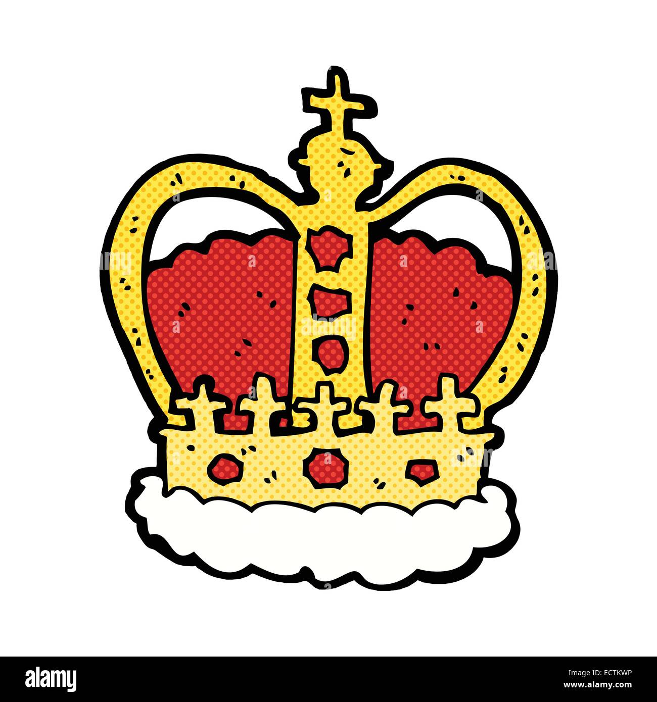 retro comic book style cartoon royal crown Stock Vector Image & Art - Alamy