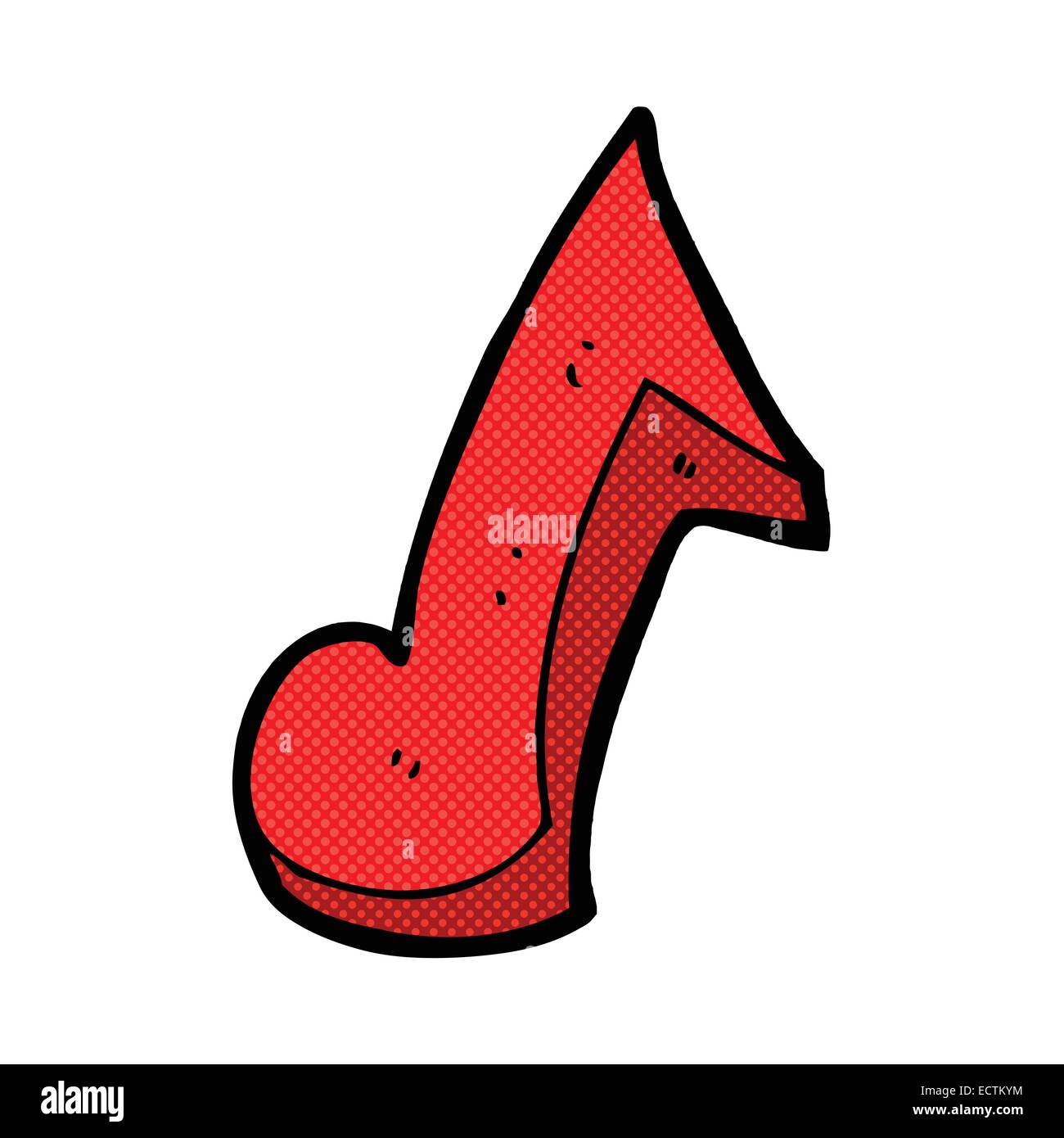 retro comic book style cartoon musical note Stock Vector Image & Art ...