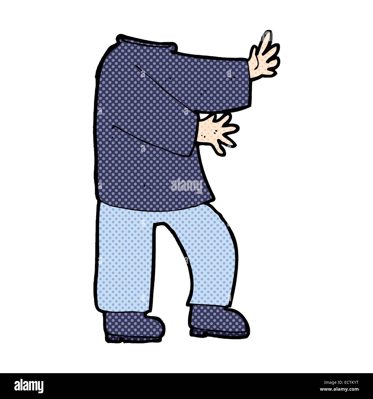 retro comic book style cartoon male body (mix and match retro comic ...