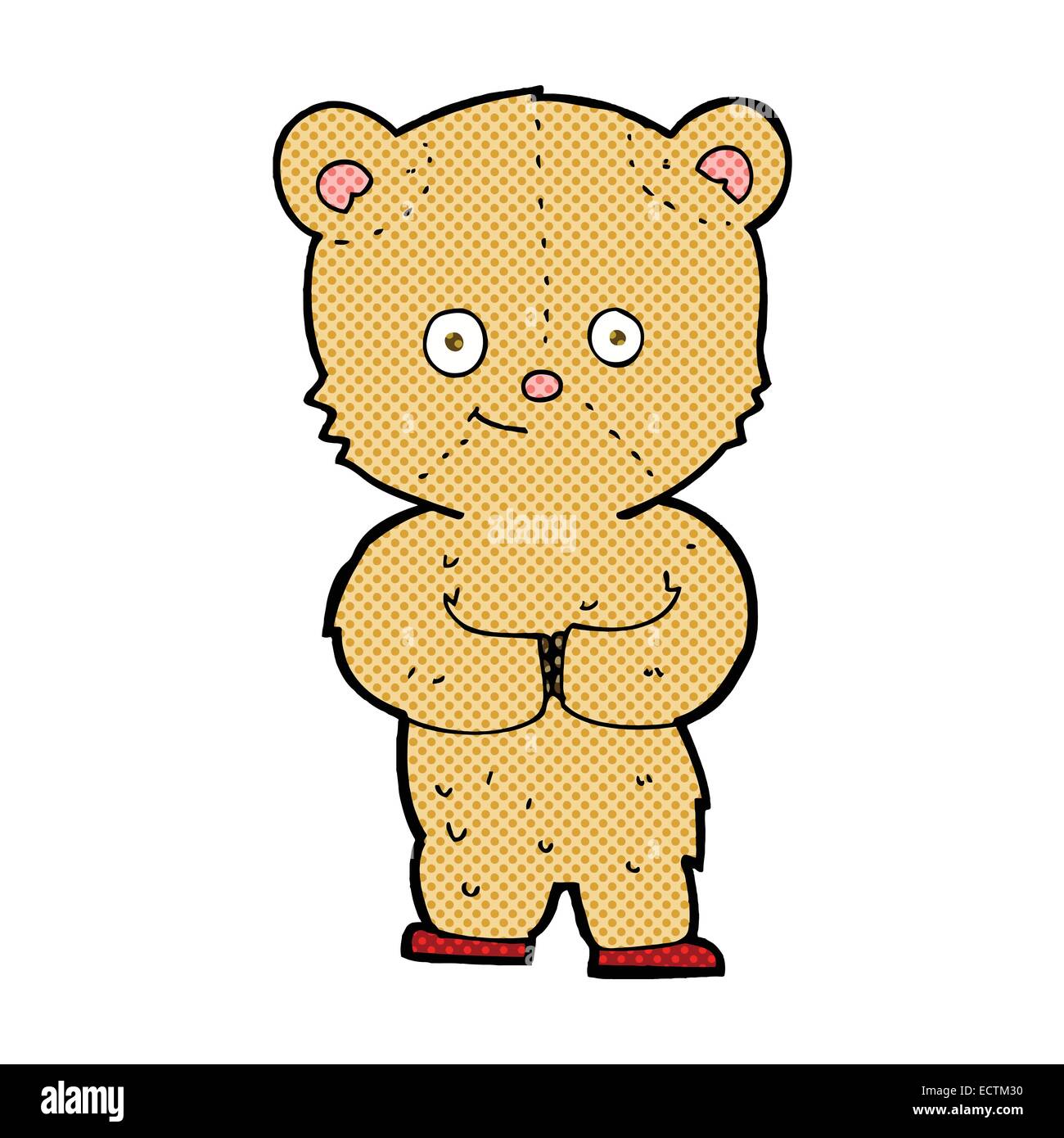 retro comic book style cartoon teddy bear Stock Vector Image & Art - Alamy