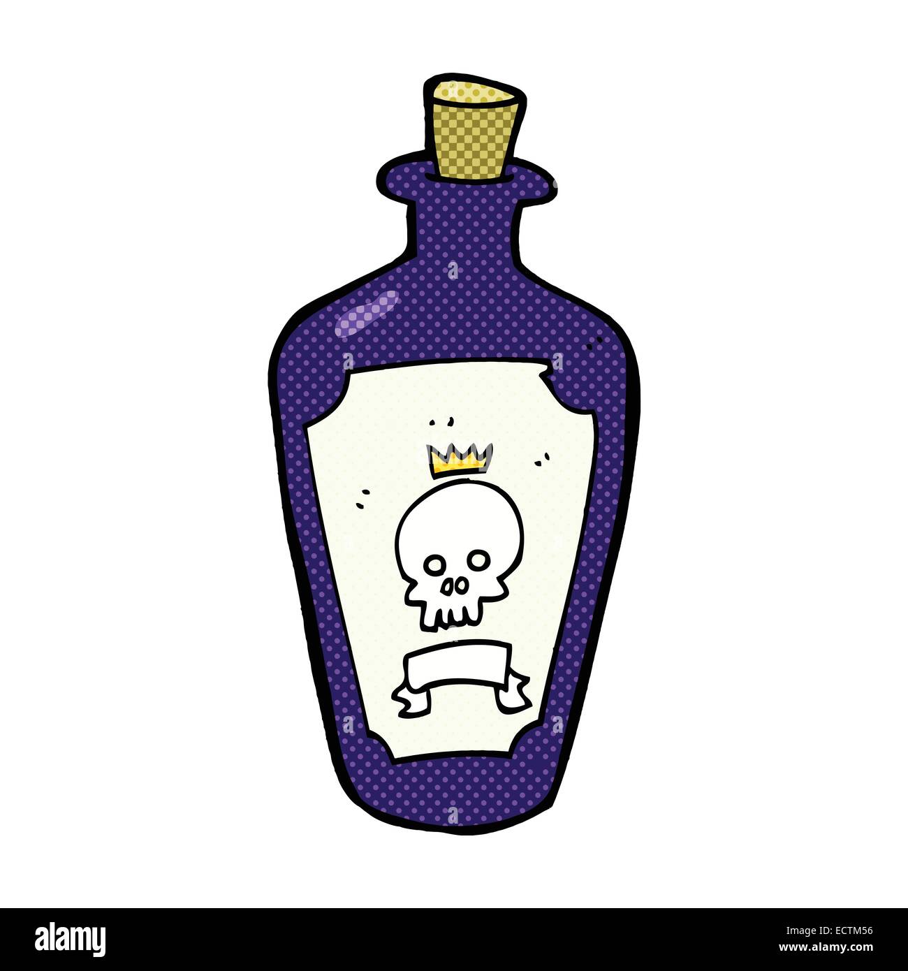 retro comic book style cartoon poison Stock Vector Image & Art - Alamy