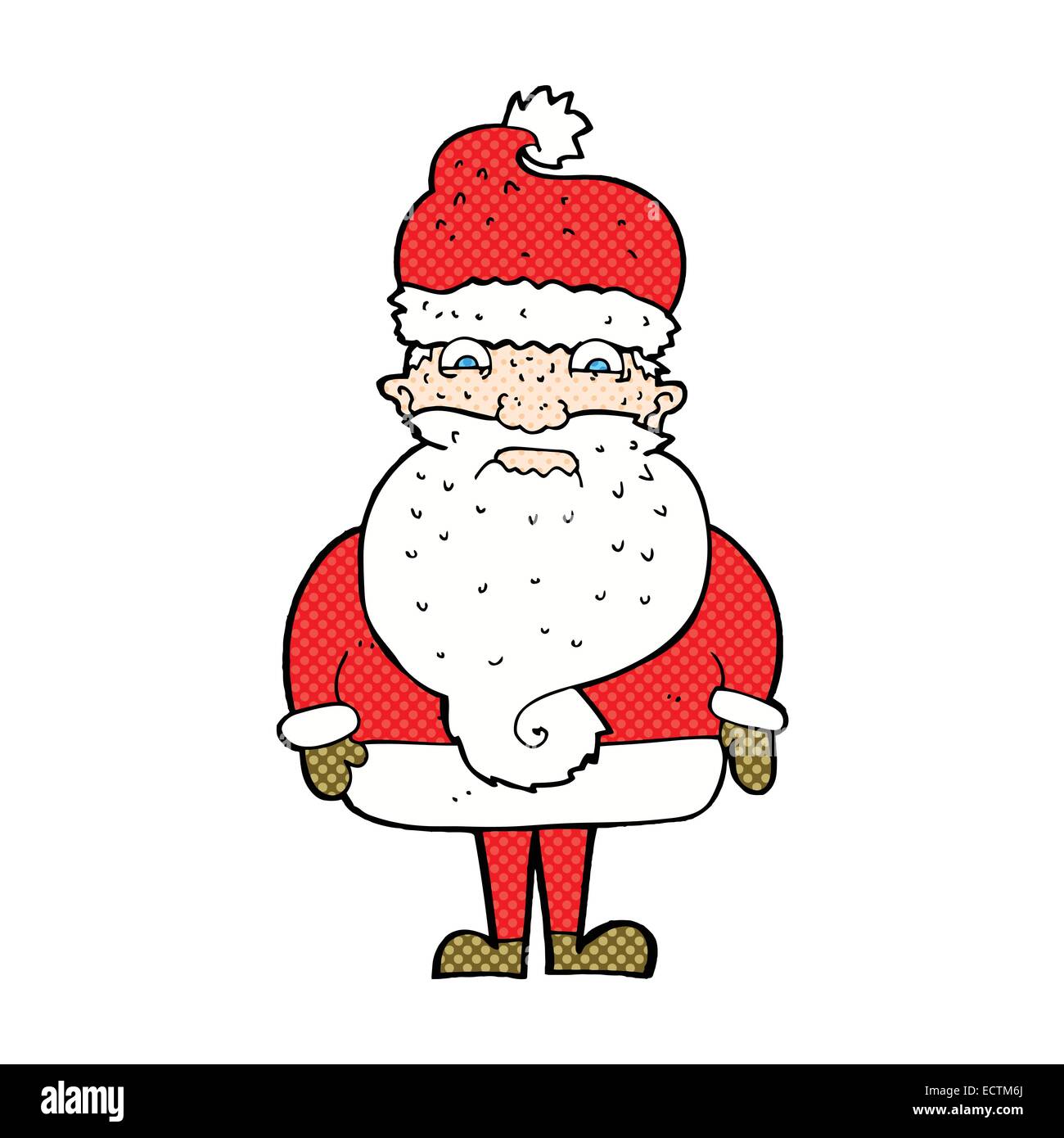 Cartoon grumpy santa Cut Out Stock Images & Pictures - Alamy