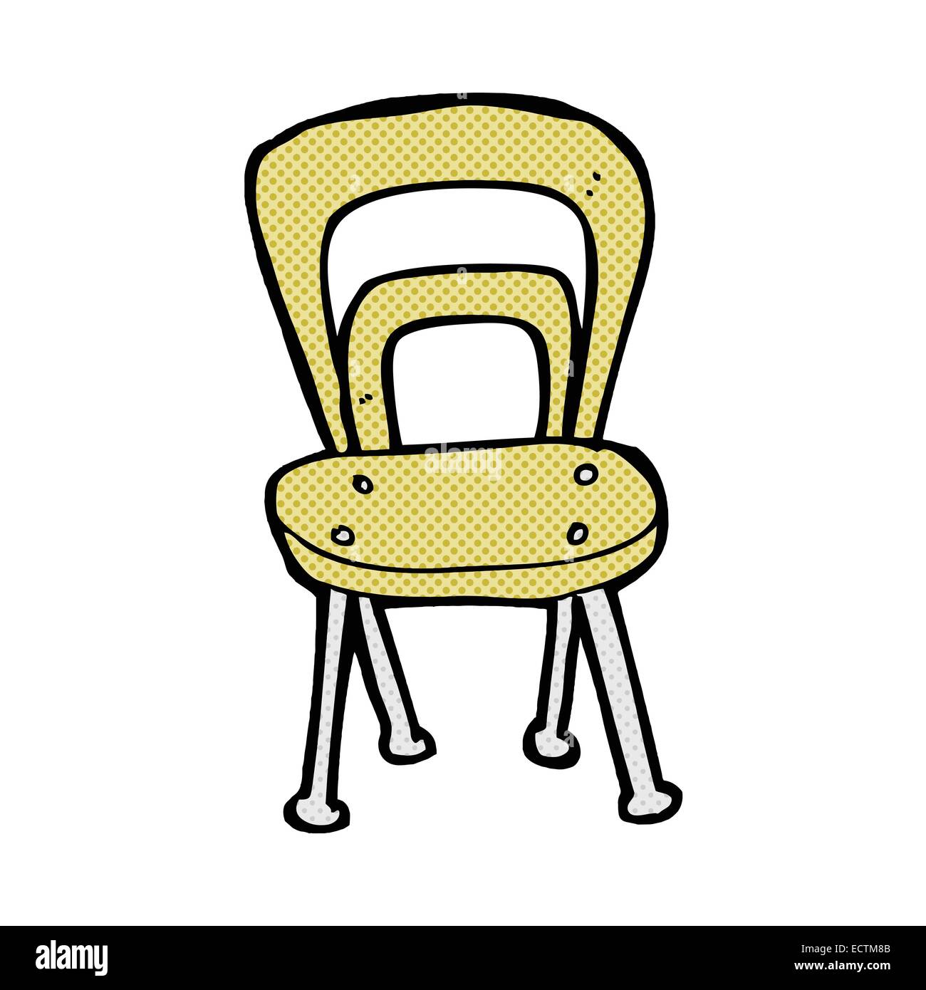 retro comic book style cartoon chair Stock Vector Image & Art - Alamy