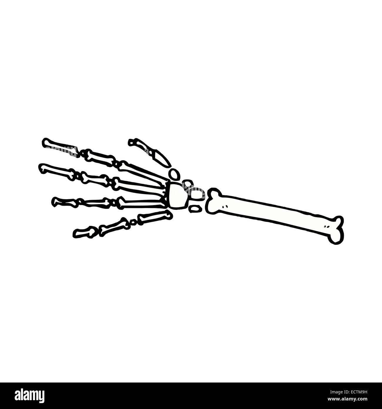 retro comic book style cartoon skeleton hand Stock Vector Image & Art ...