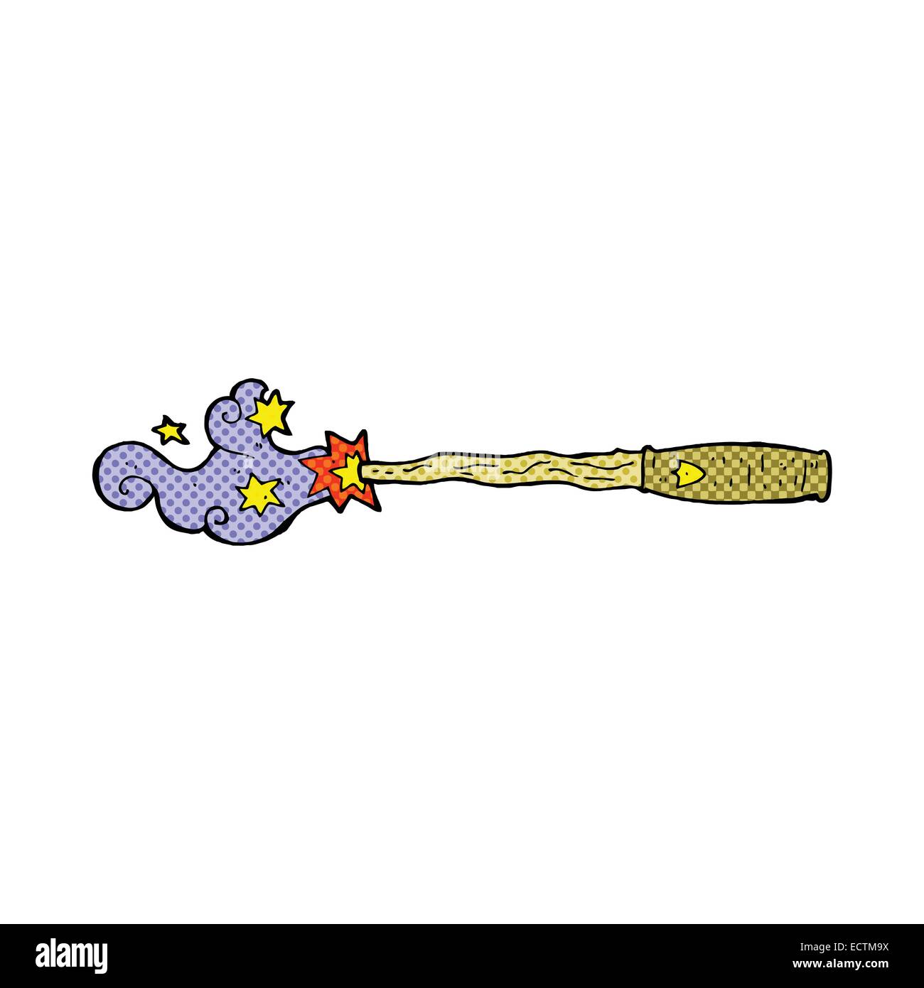 retro comic book style cartoon magic wand Stock Vector Image & Art - Alamy