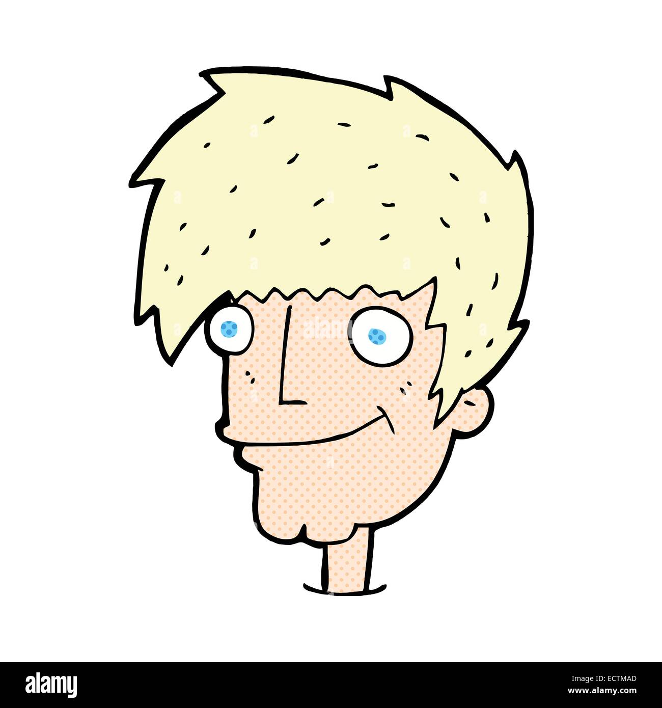 retro comic book style cartoon smiling man Stock Vector Image & Art - Alamy