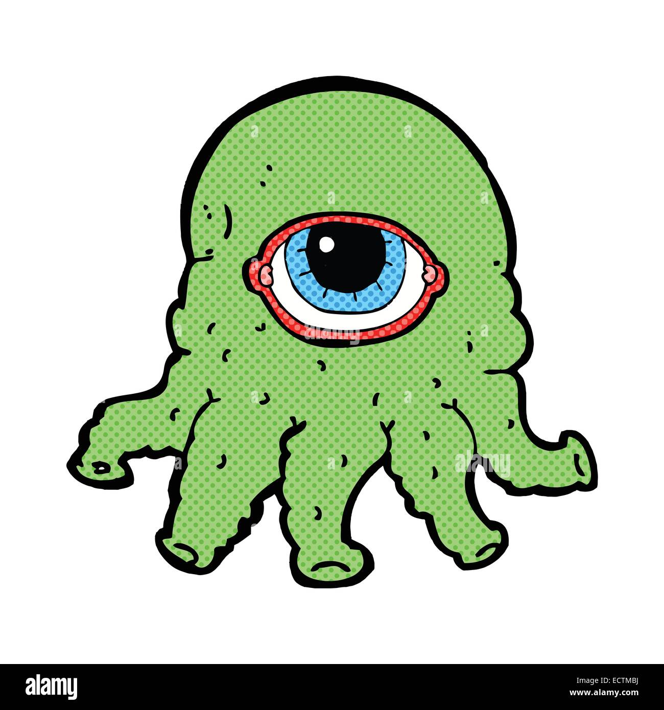 retro comic book style cartoon alien head Stock Vector Image & Art - Alamy