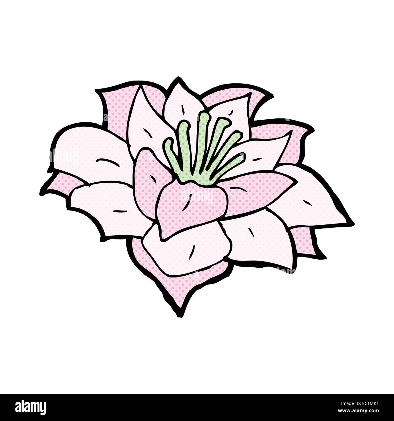 retro comic book style cartoon flower Stock Vector Image & Art - Alamy