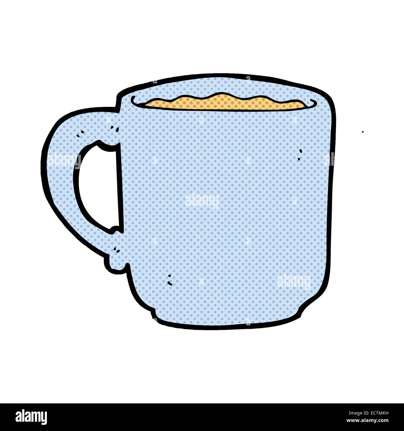 retro comic book style cartoon coffee mug Stock Vector Image & Art - Alamy