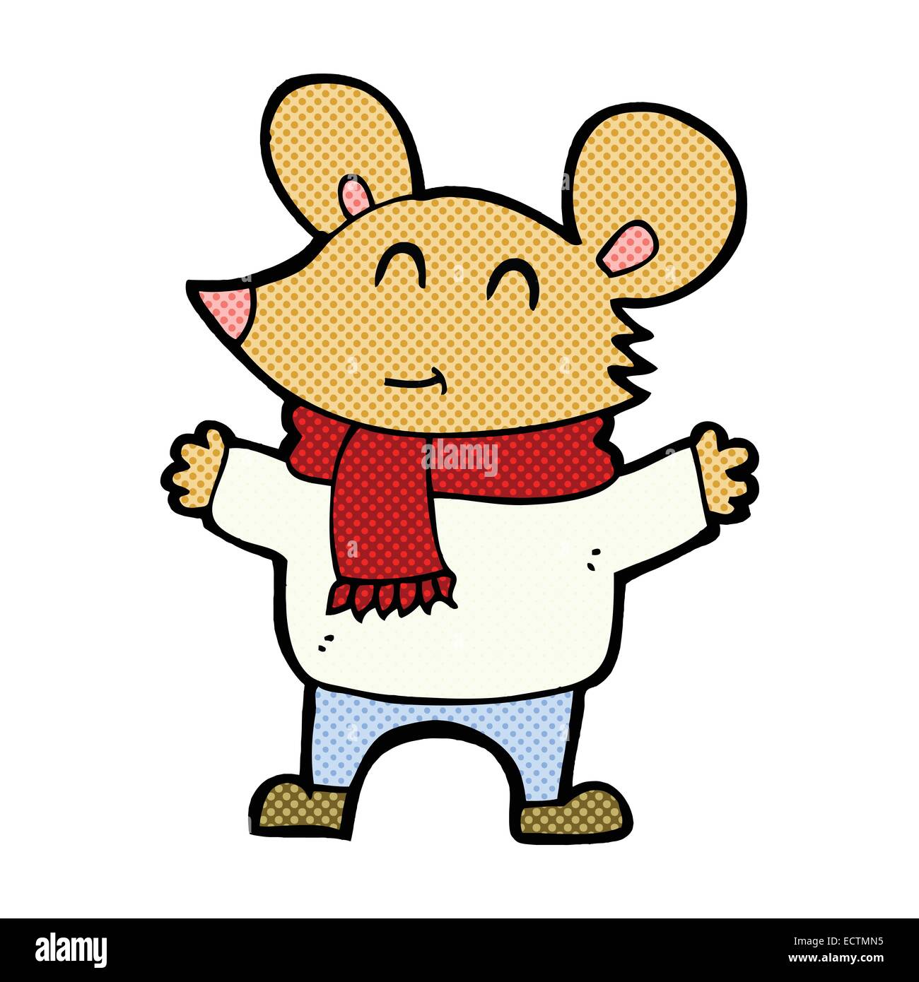 retro comic book style cartoon mouse Stock Vector Image & Art - Alamy