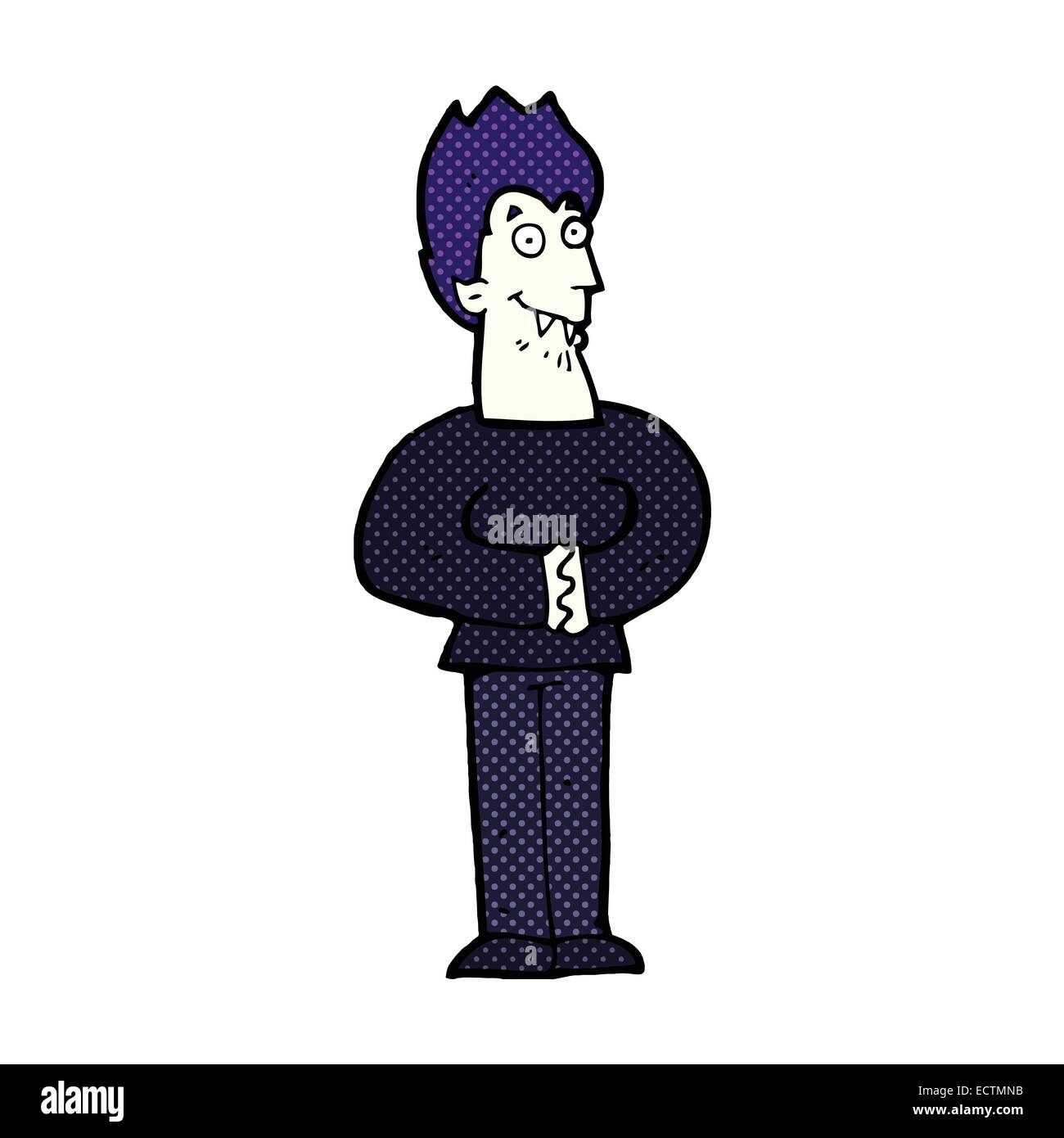 retro comic book style cartoon vampire Stock Vector Image & Art - Alamy