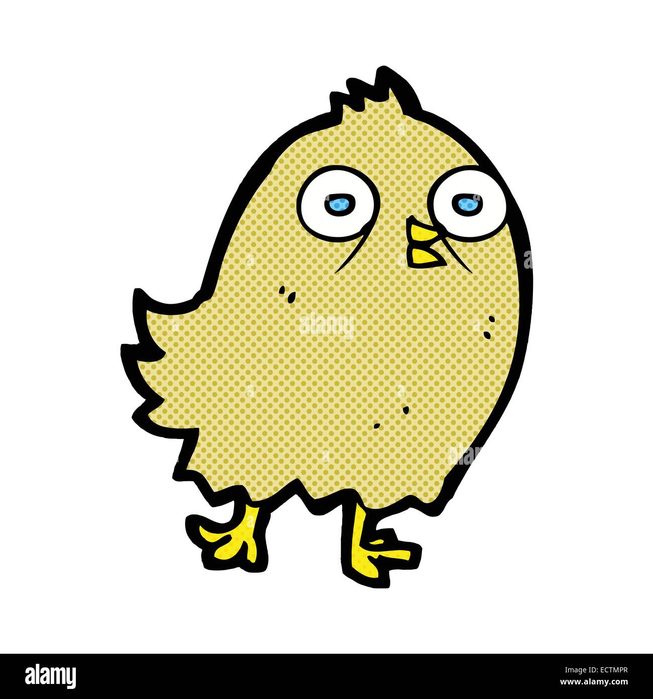funny retro comic book style cartoon bird Stock Vector Image & Art - Alamy