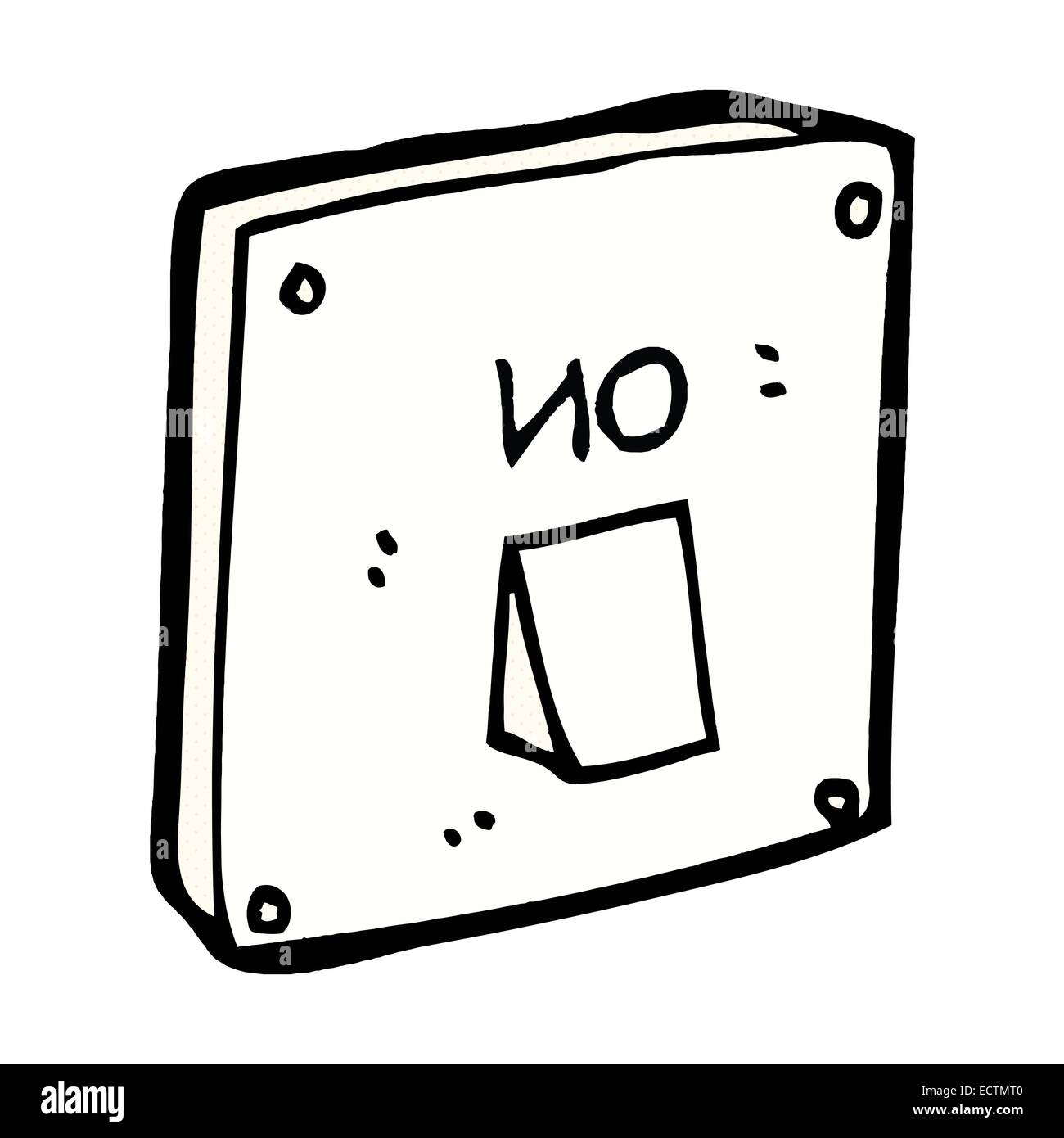 retro comic book style cartoon light switch Stock Vector Image & Art ...