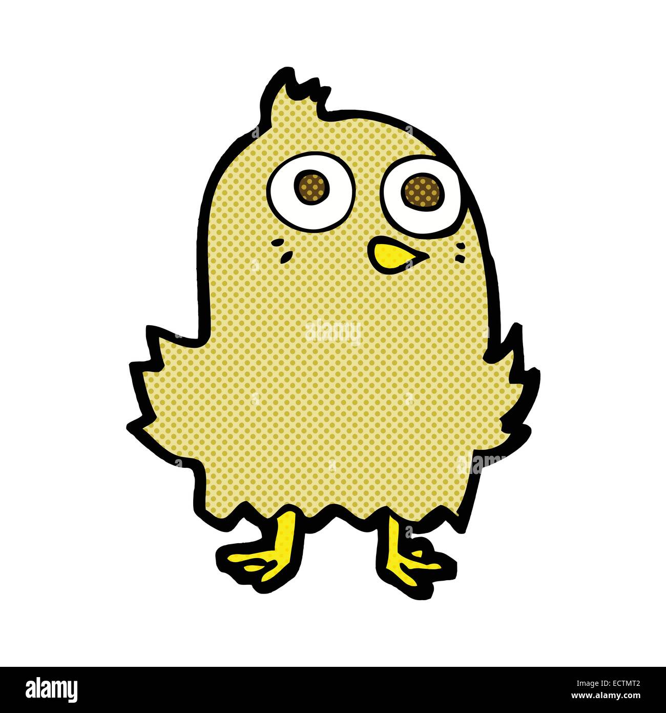 funny retro comic book style cartoon bird Stock Vector Image & Art - Alamy