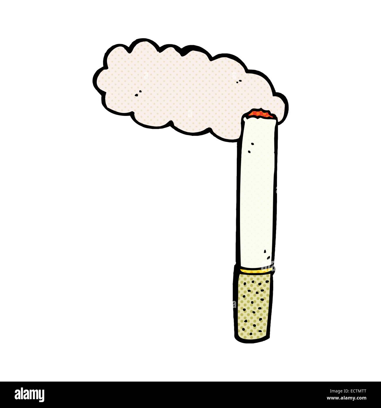 retro comic book style cartoon cigarette Stock Vector Image & Art - Alamy