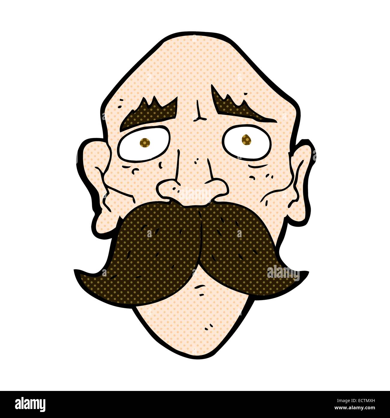 retro comic book style cartoon sad old man Stock Vector Image & Art - Alamy