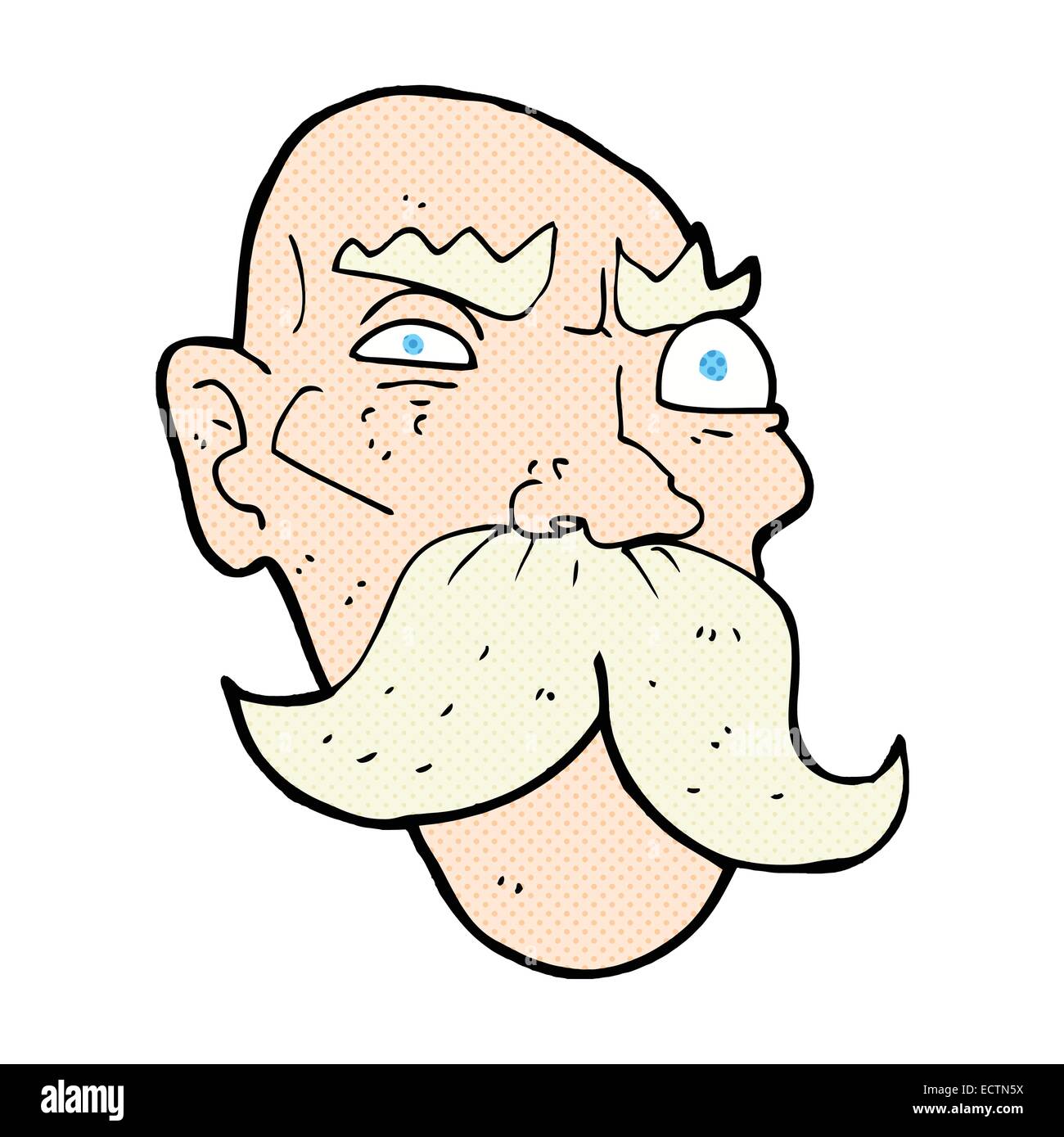 retro comic book style cartoon angry old man Stock Vector Image & Art ...