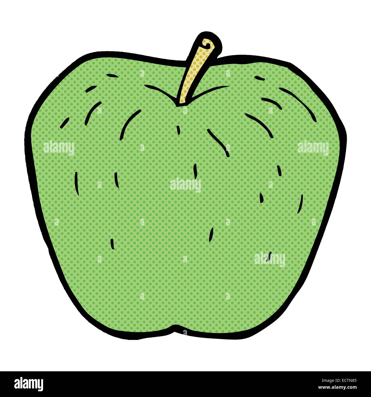 retro comic book style cartoon apple Stock Vector Image & Art - Alamy