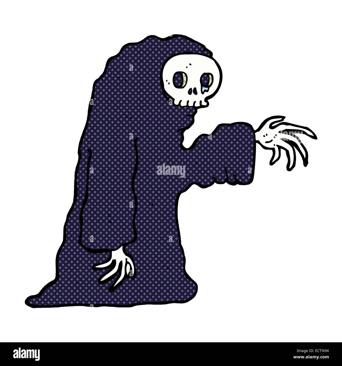 retro comic book style cartoon spooky halloween costume Stock Vector ...