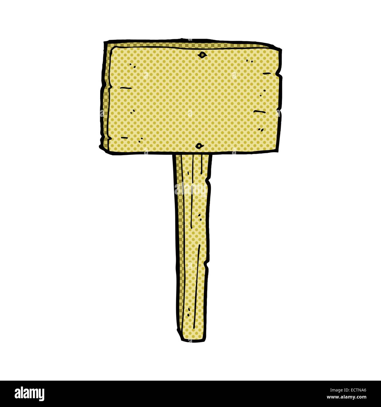 retro comic book style cartoon sign post Stock Vector Image & Art - Alamy