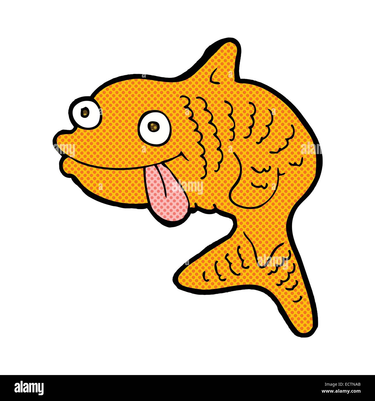 retro comic book style cartoon fish Stock Vector Image & Art - Alamy
