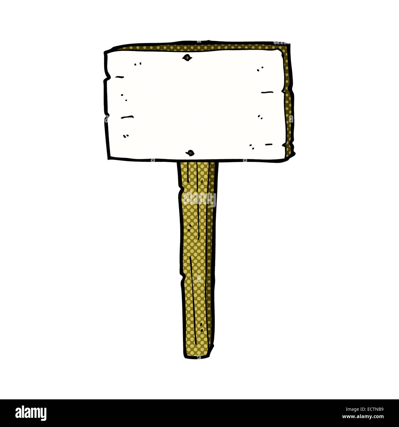 retro comic book style cartoon sign post Stock Vector Image & Art - Alamy