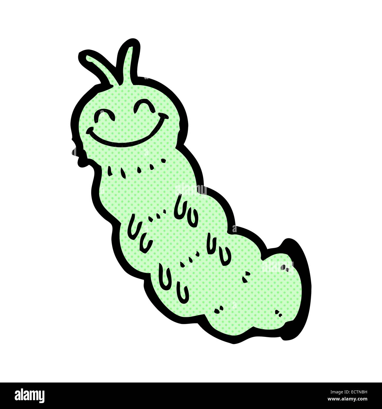 retro comic book style cartoon caterpillar Stock Vector Image & Art - Alamy