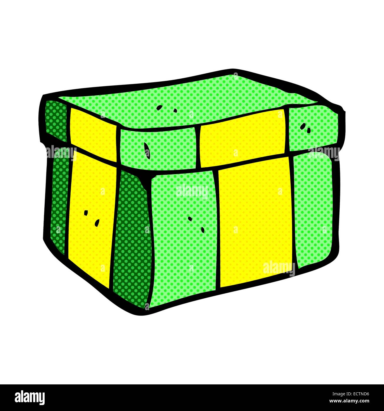 retro comic book style cartoon present Stock Vector Image & Art - Alamy