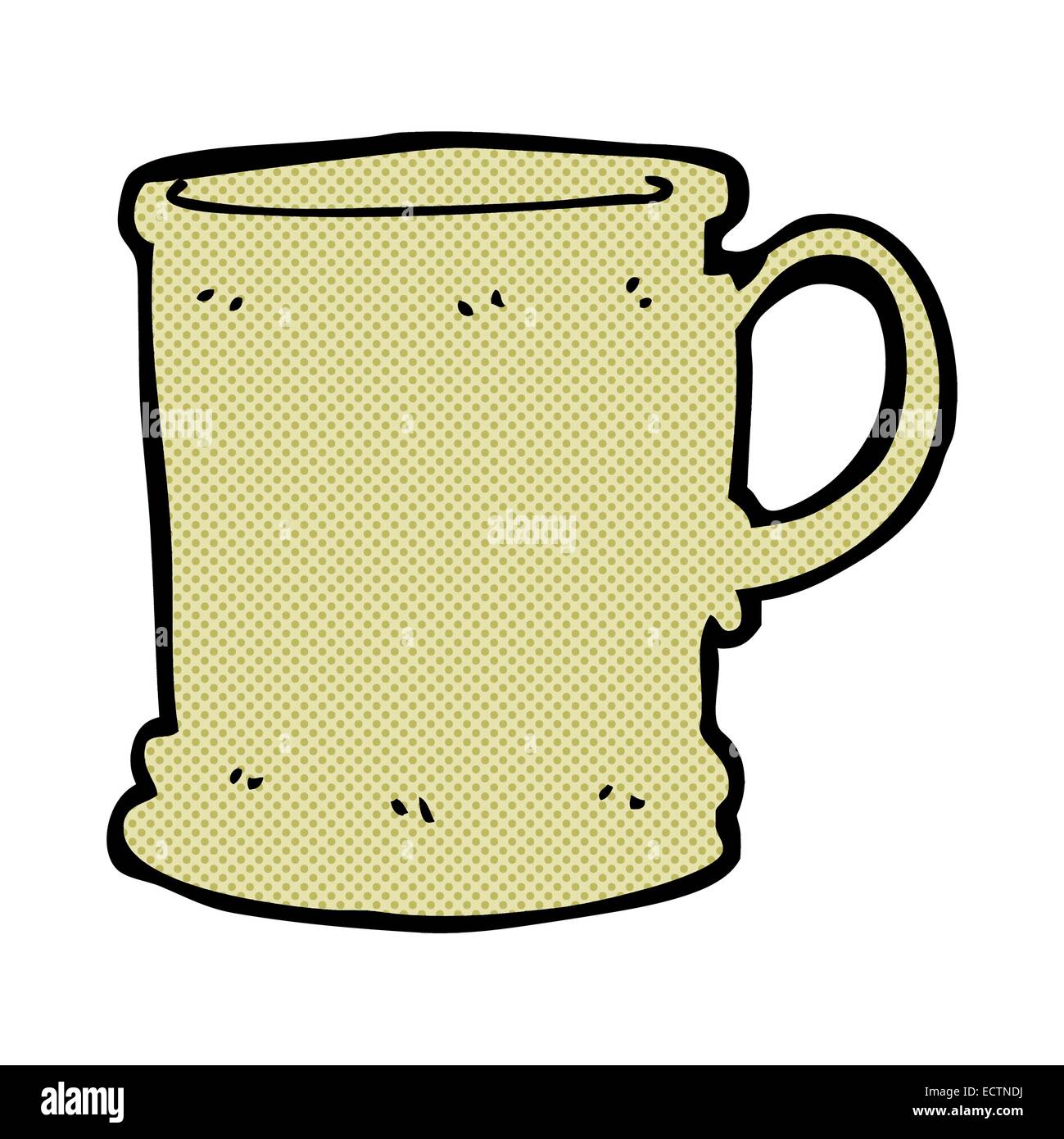 retro comic book style cartoon mug Stock Vector Image & Art - Alamy