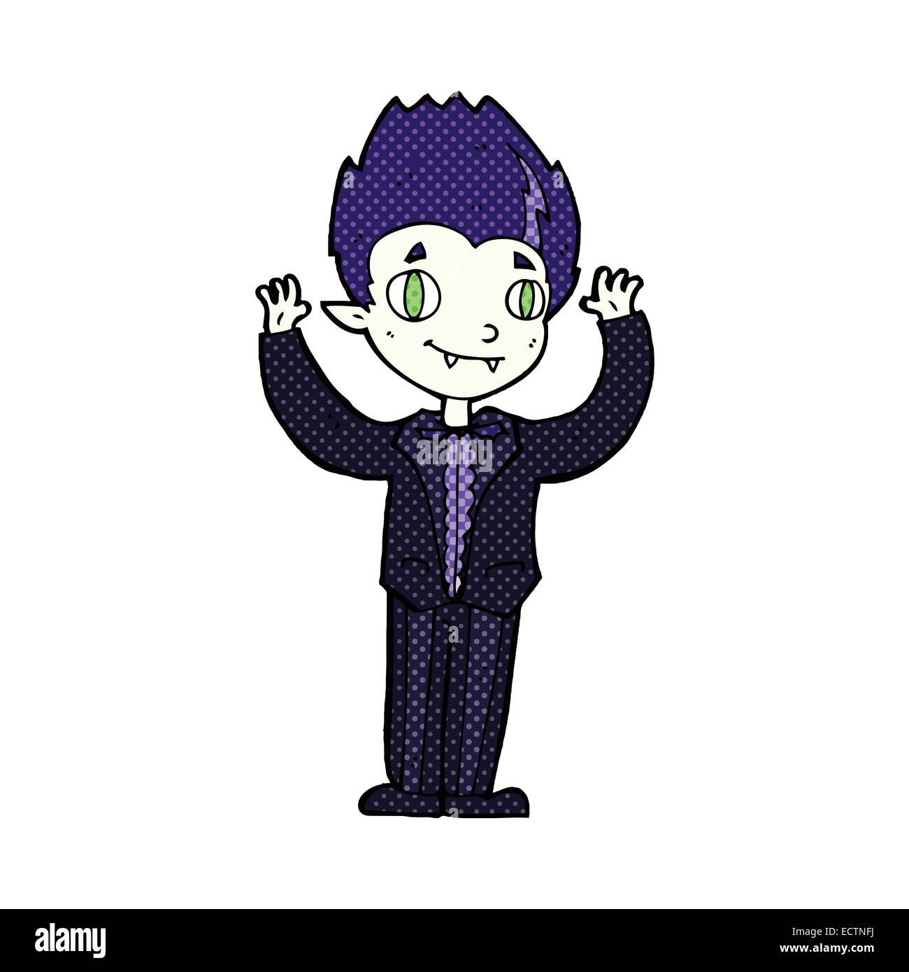 retro comic book style cartoon vampire boy Stock Vector Image & Art - Alamy