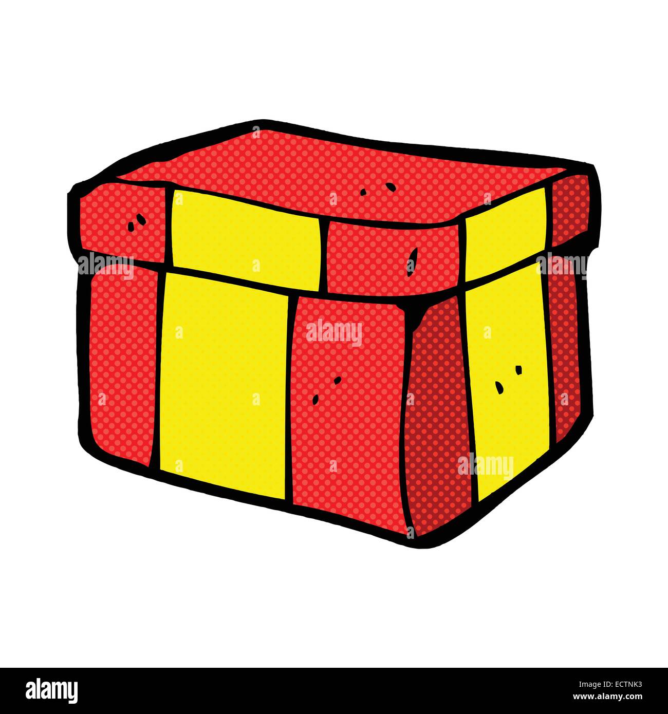 retro comic book style cartoon present Stock Vector Image & Art - Alamy
