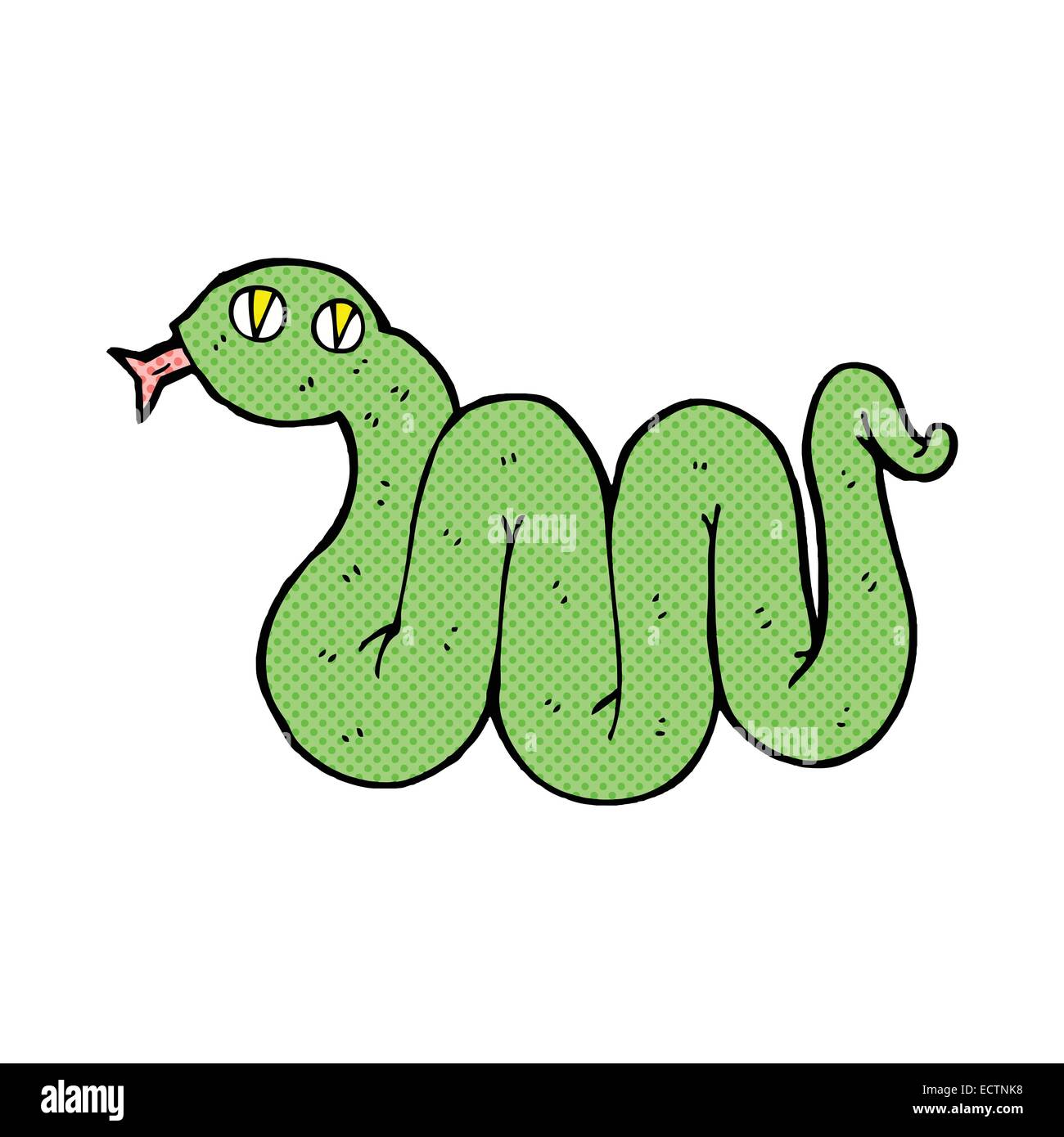 funny retro comic book style cartoon snake Stock Vector Image & Art - Alamy