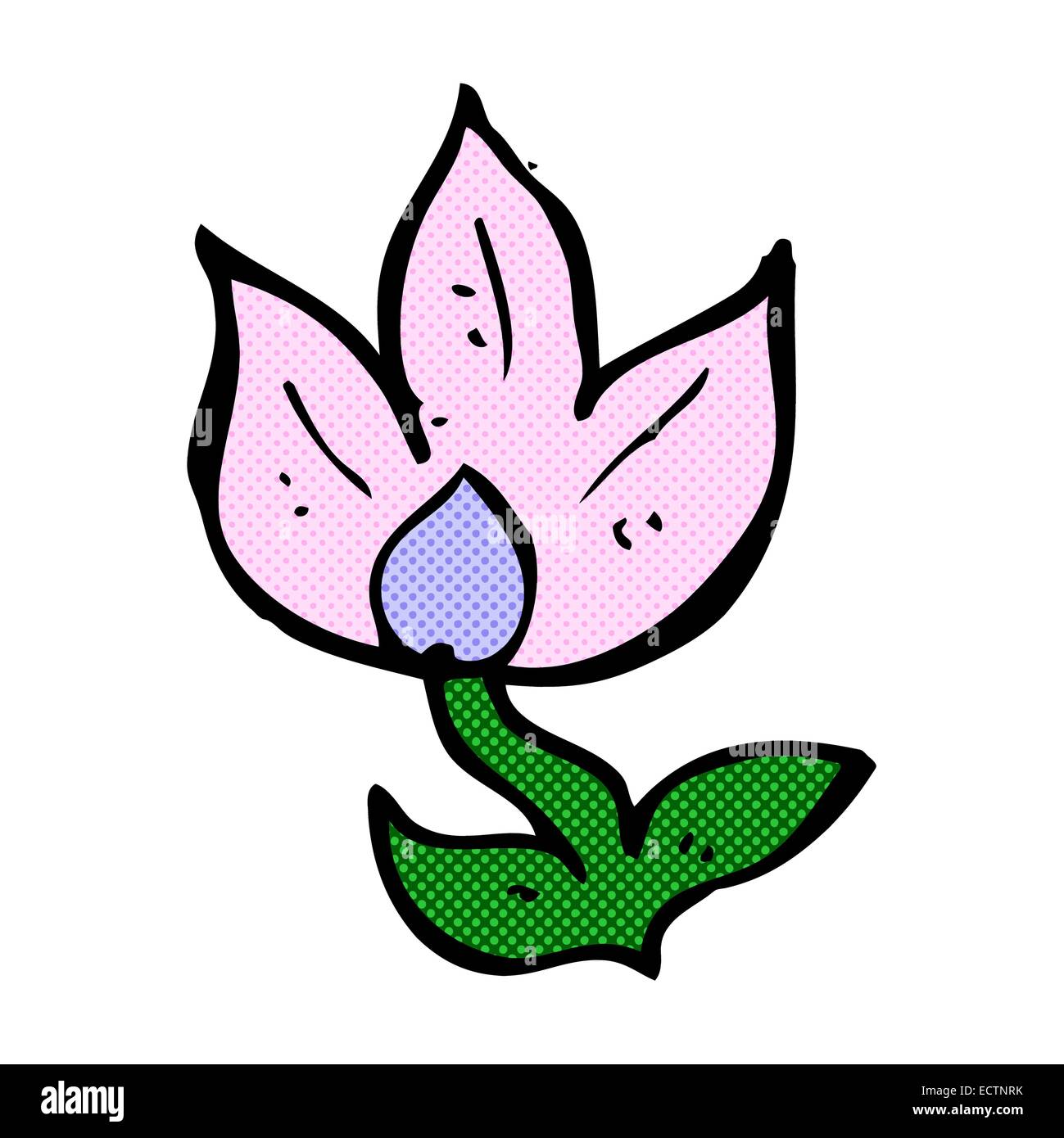 retro comic book style cartoon flower Stock Vector Image & Art - Alamy