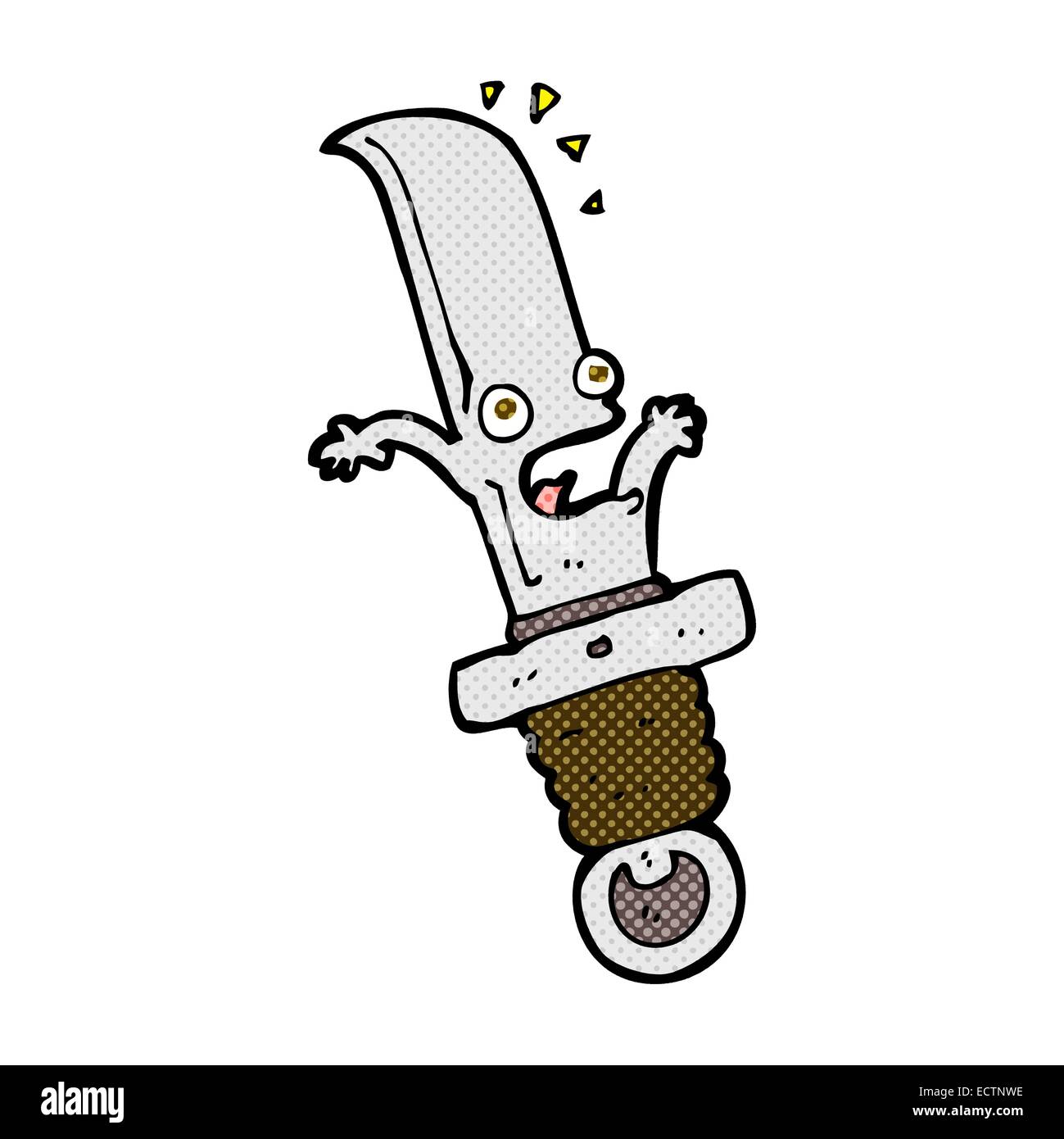 Cartoon frightened knife hi-res stock photography and images - Alamy