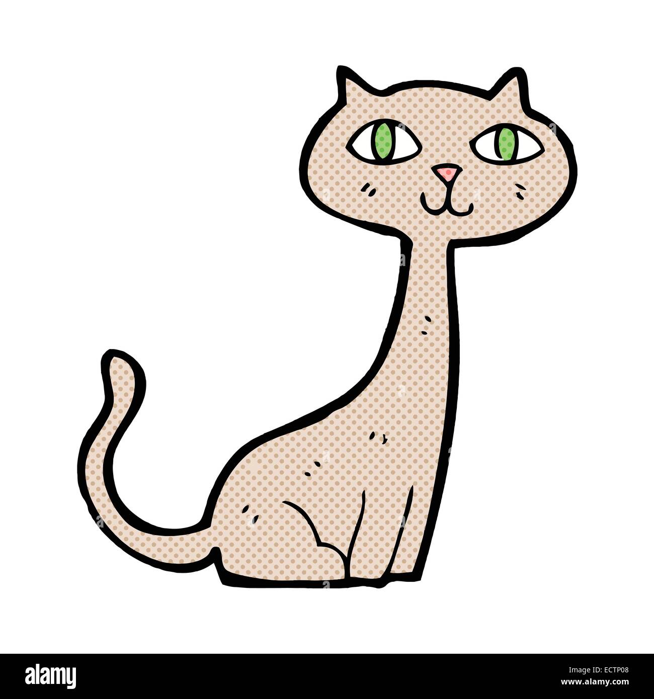 retro comic book style cartoon cat Stock Vector Image & Art - Alamy