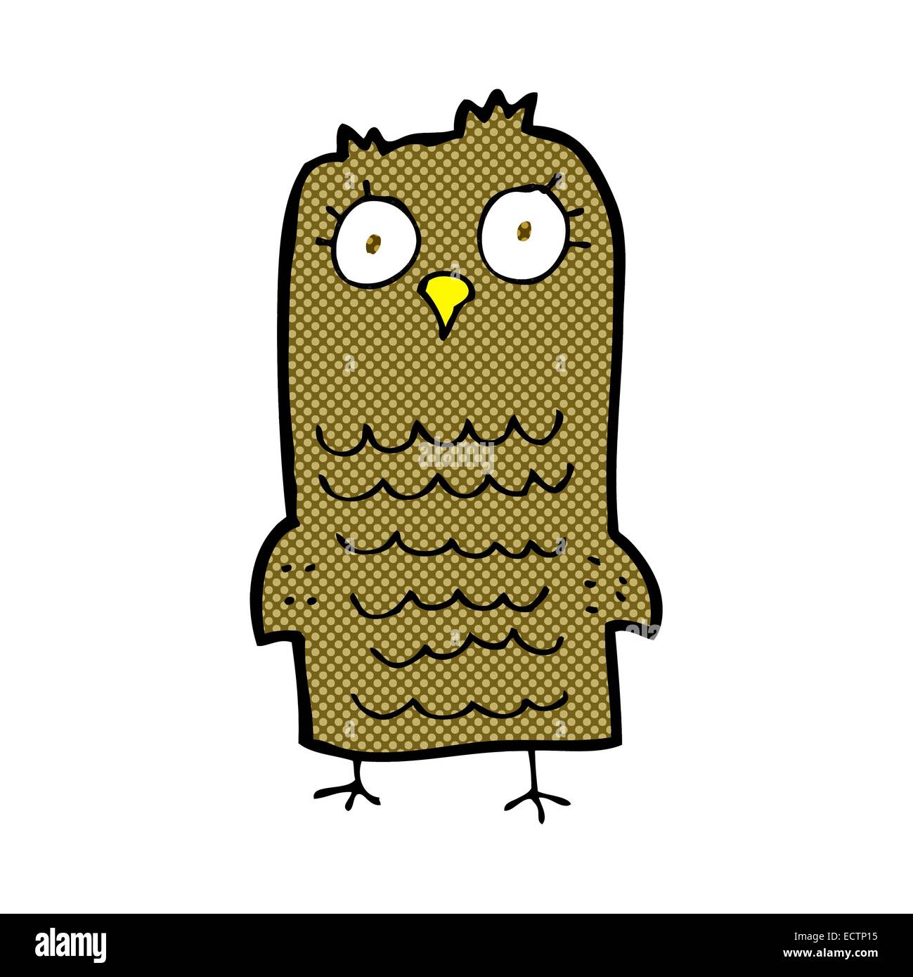 retro comic book style cartoon owl Stock Vector Image & Art - Alamy