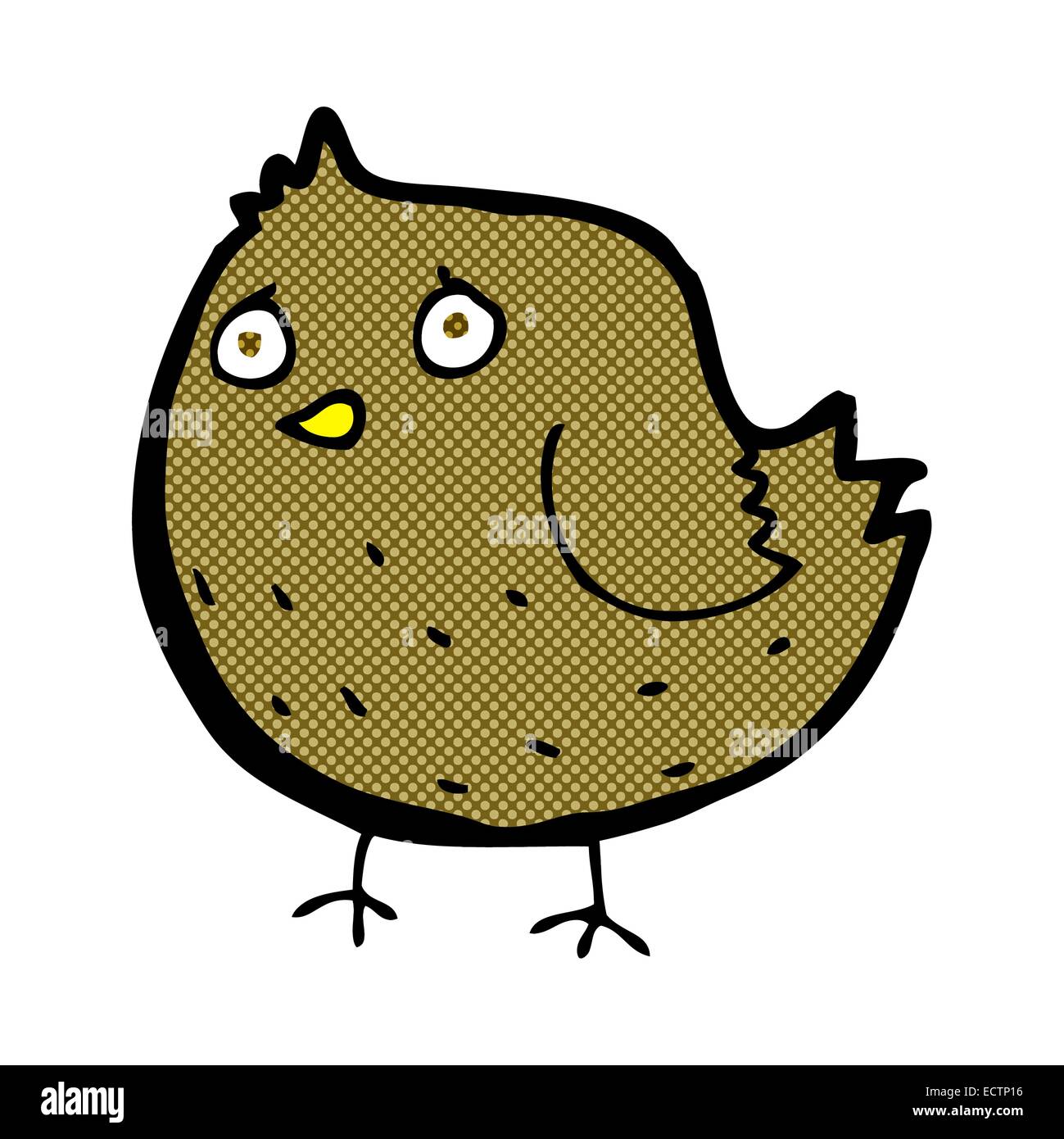 retro comic book style cartoon bird Stock Vector Image & Art - Alamy