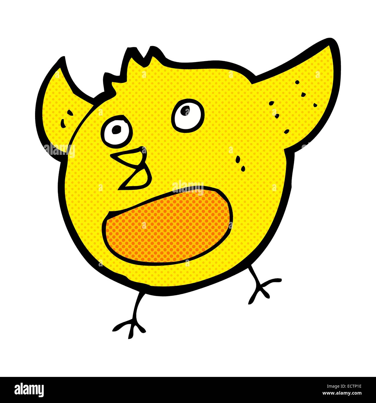 retro comic book style cartoon bird Stock Vector Image & Art - Alamy