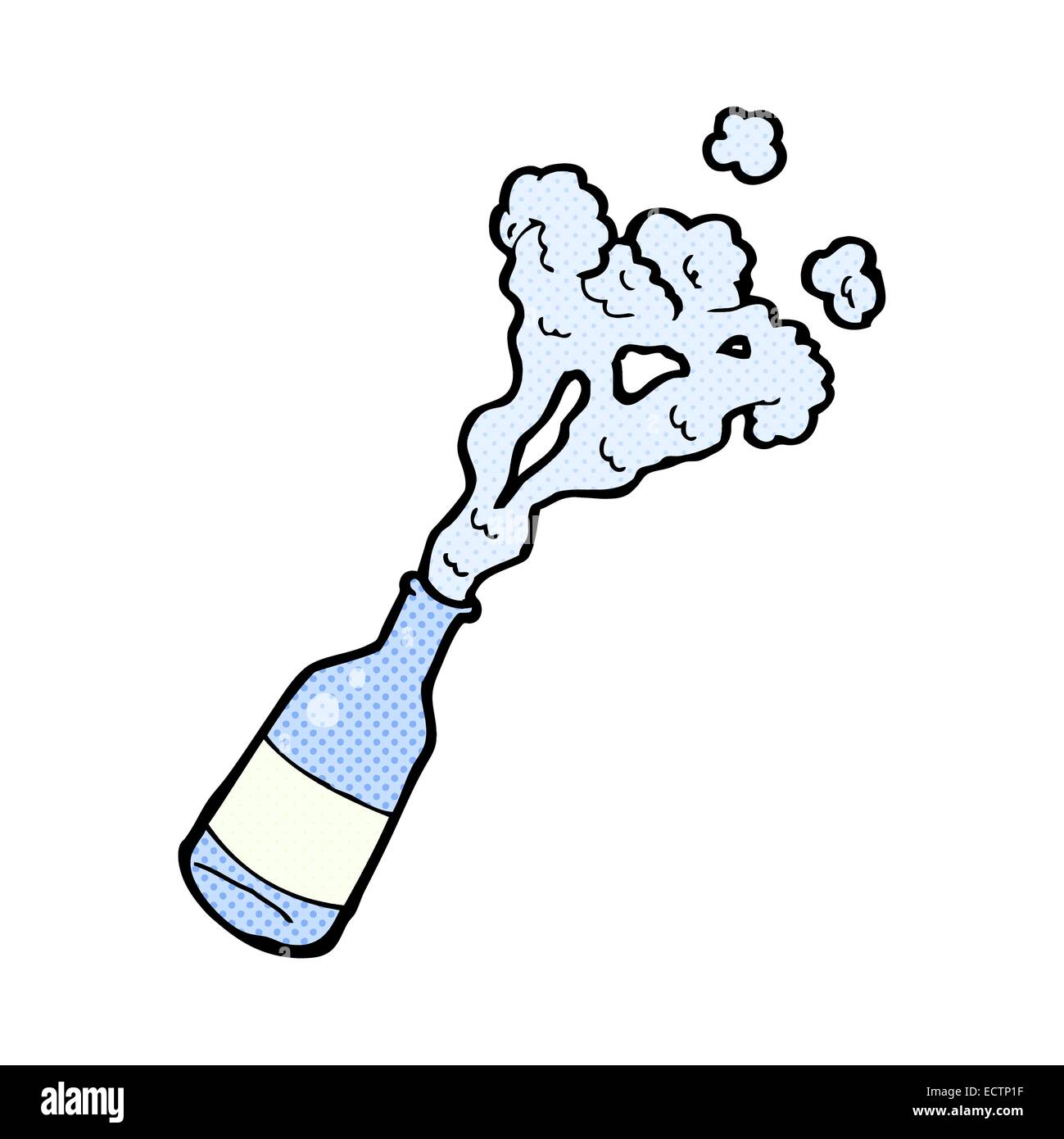 retro comic book style cartoon water bottle Stock Vector Image & Art ...