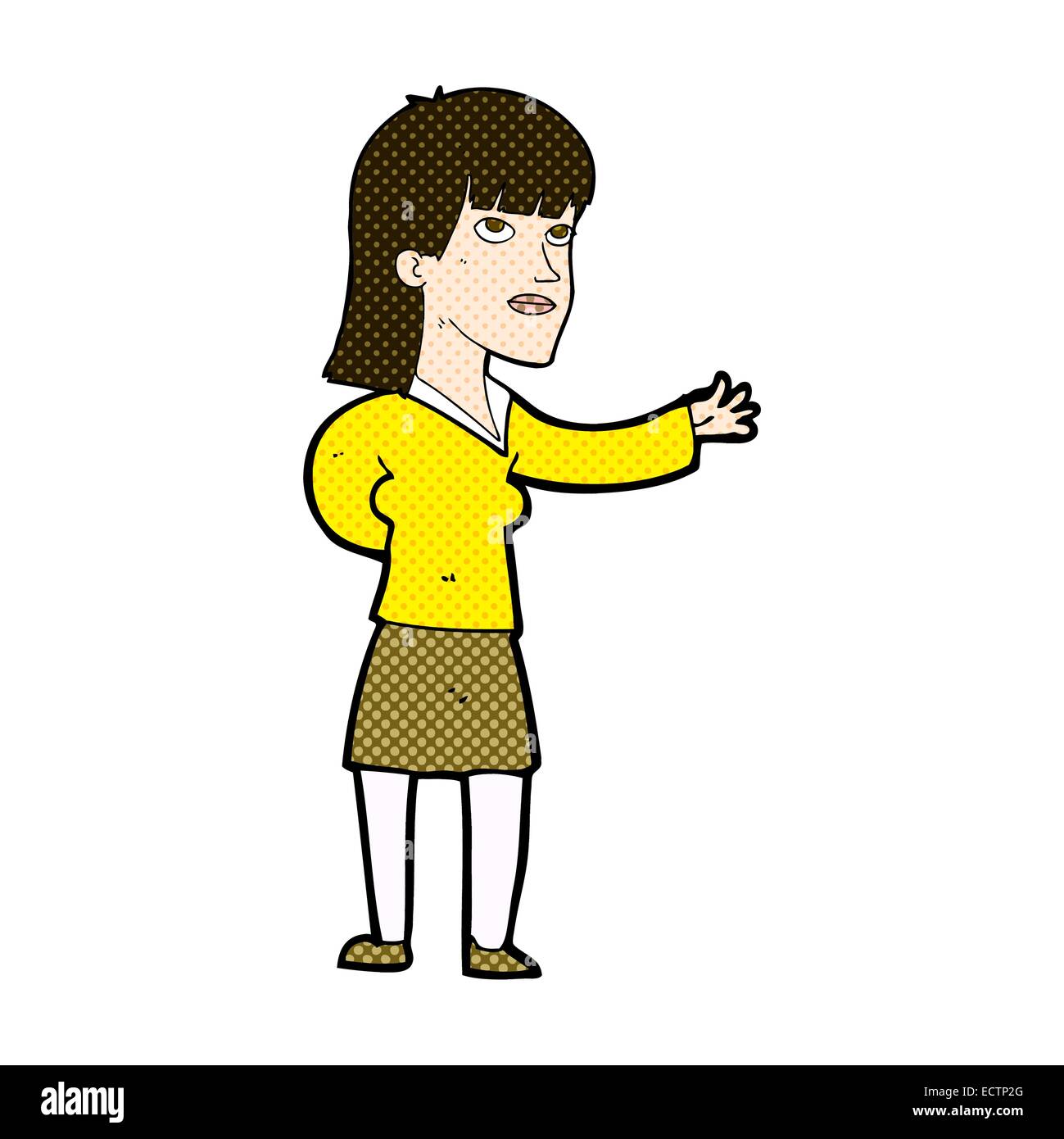 Girl explaining book Cut Out Stock Images & Pictures - Alamy