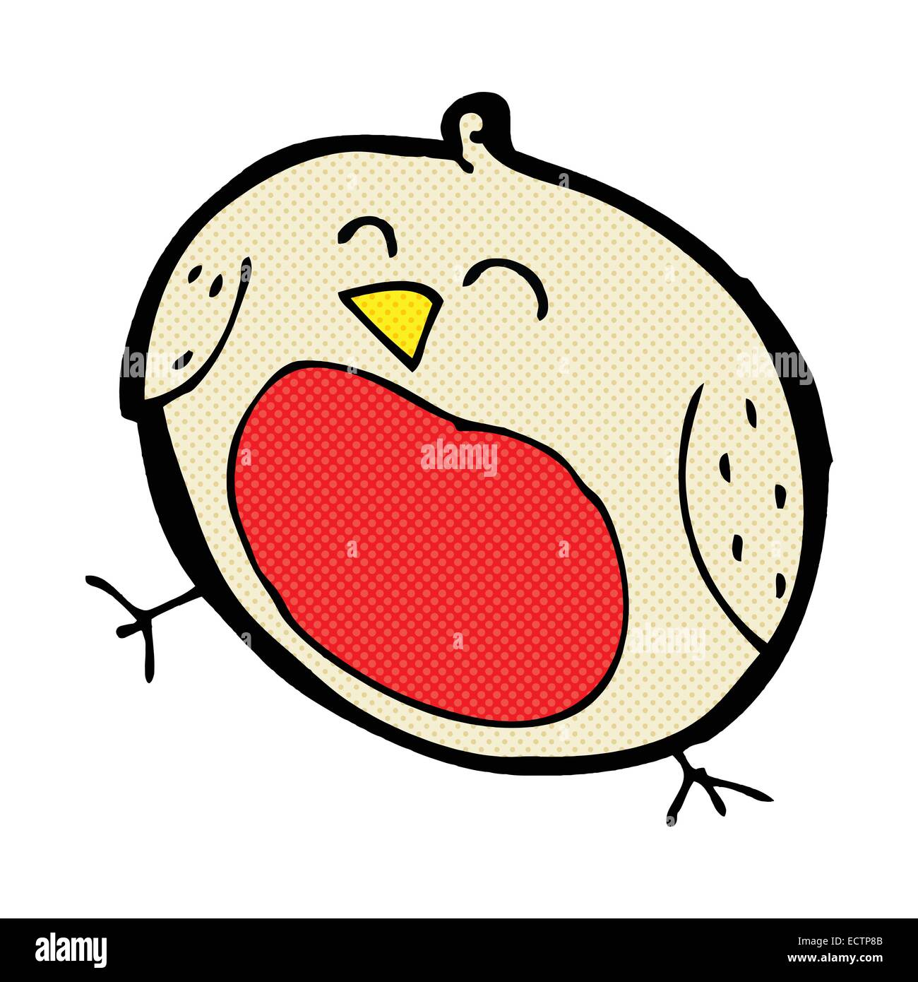 retro comic book style cartoon robin Stock Vector Image & Art - Alamy