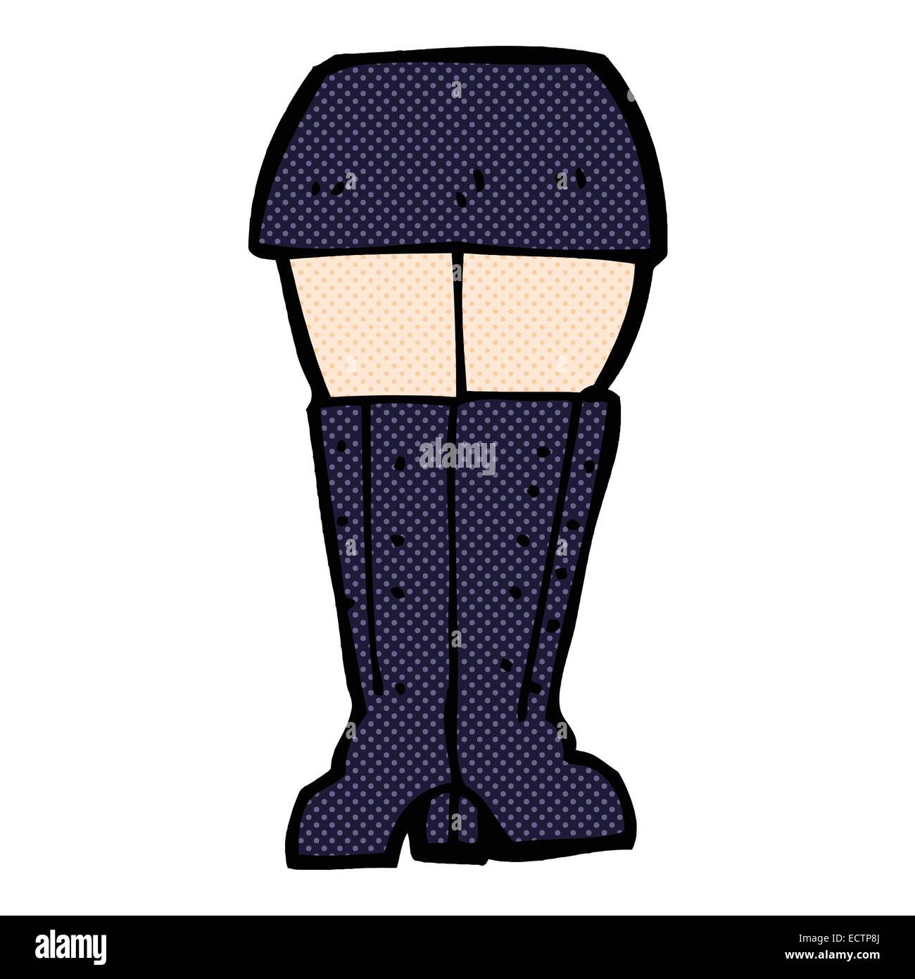 retro comic book style cartoon legs Stock Vector Image & Art - Alamy