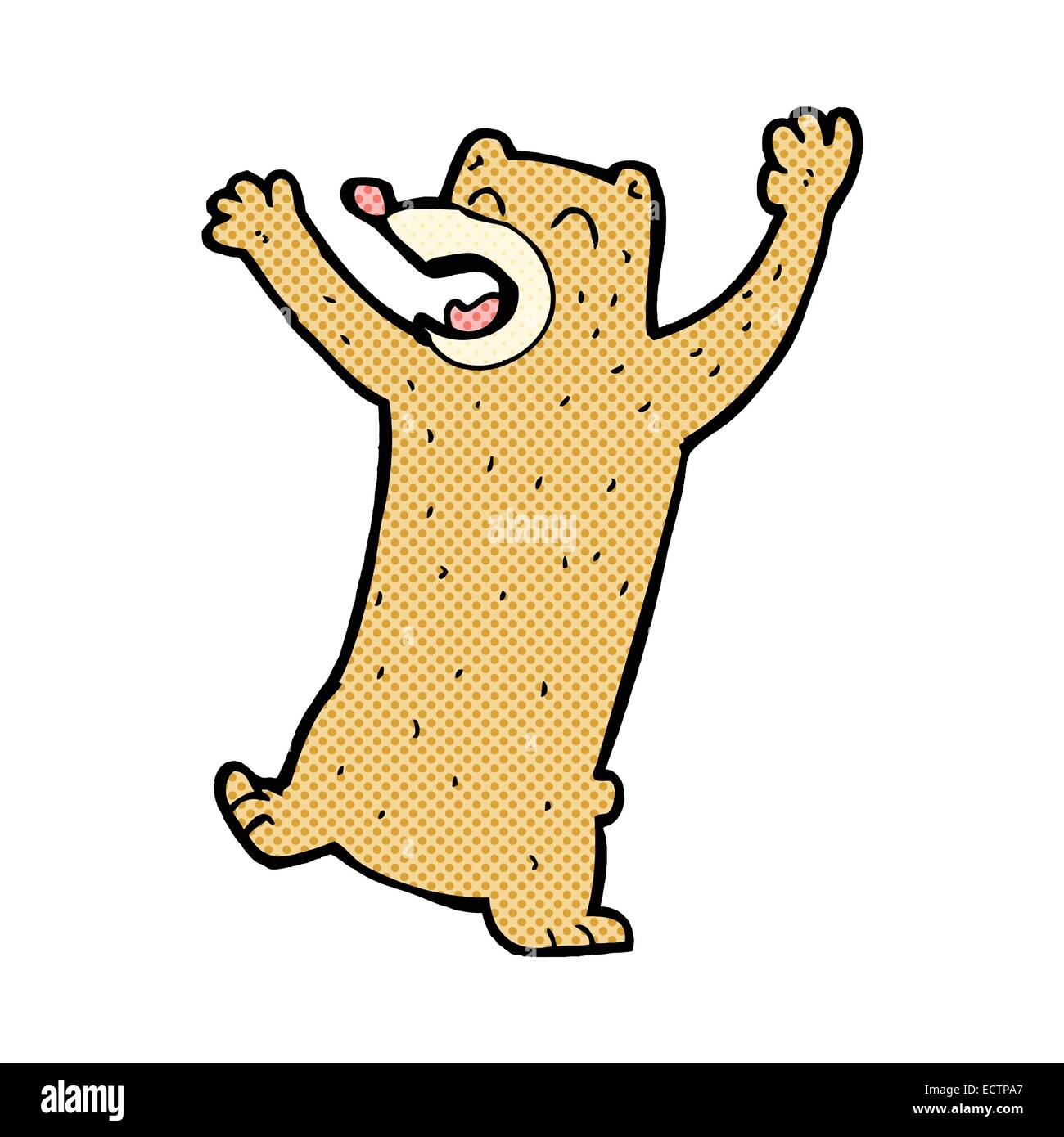 retro comic book style cartoon bear Stock Vector Image & Art - Alamy