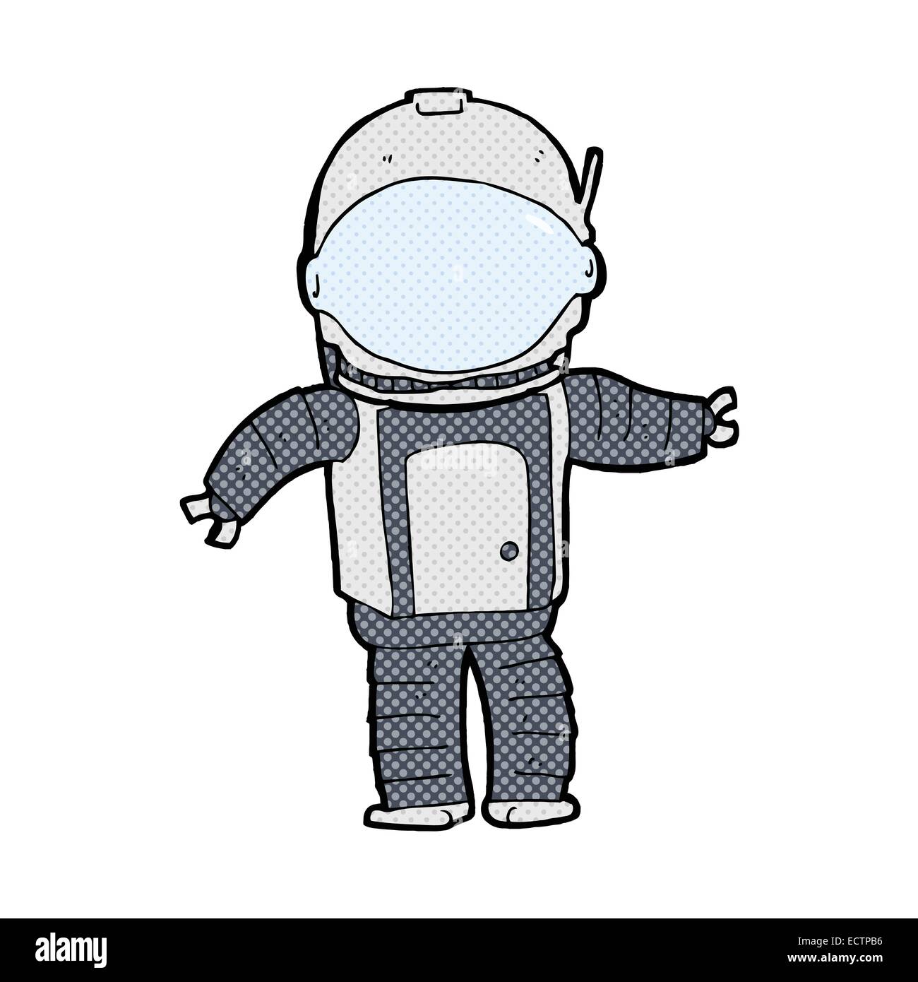 retro comic book style cartoon astronaut Stock Vector Image & Art - Alamy